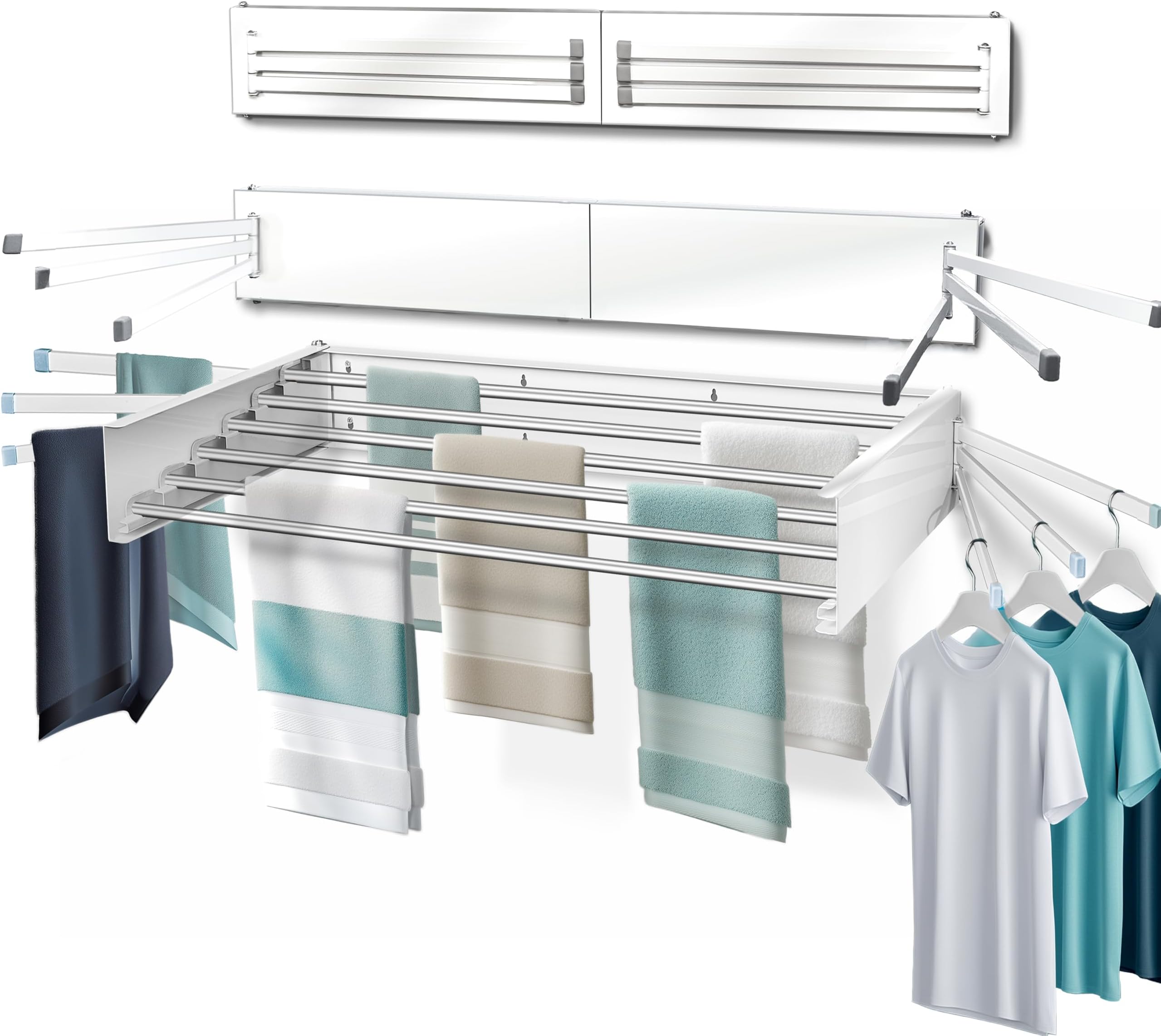 Amazon.com: Sheila Maid Airer 72' Extra Wide White Clothes Drying Rack ...