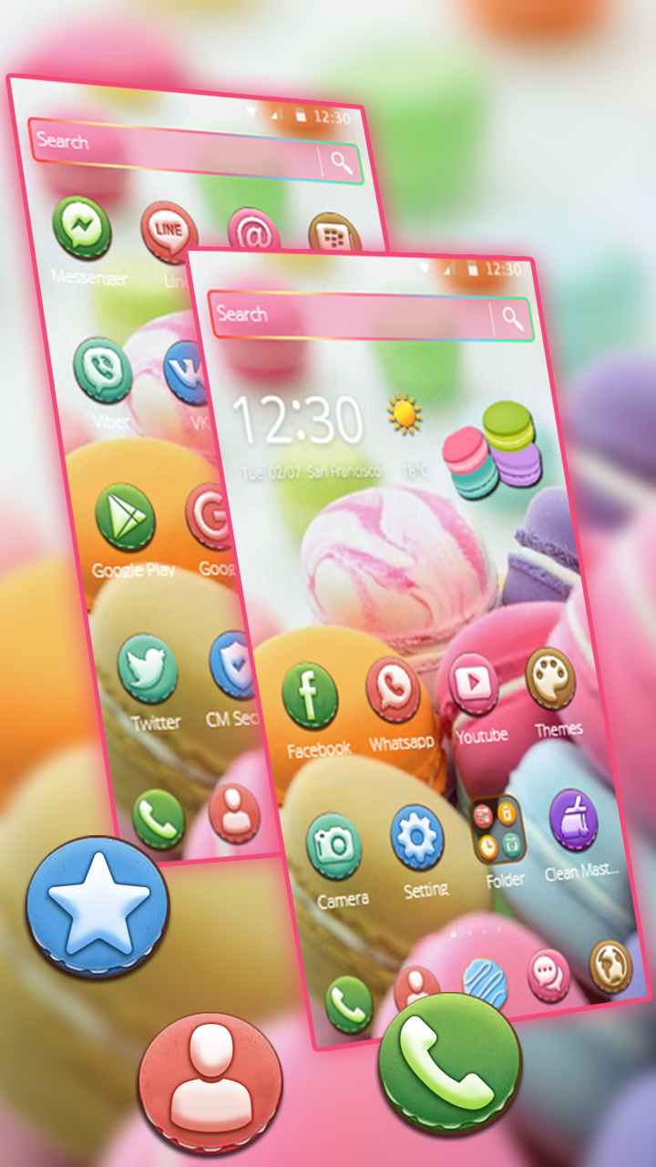 Sugary Macarons 2d Theme (free):Amazon.com:Appstore for Android