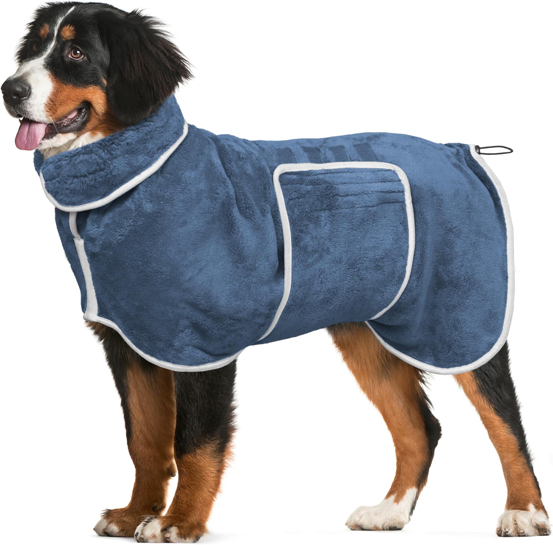 Amazon.com: Tuff Pupper Fast Drying Dog Bath Robe | 800 GSM Plush Dog ...
