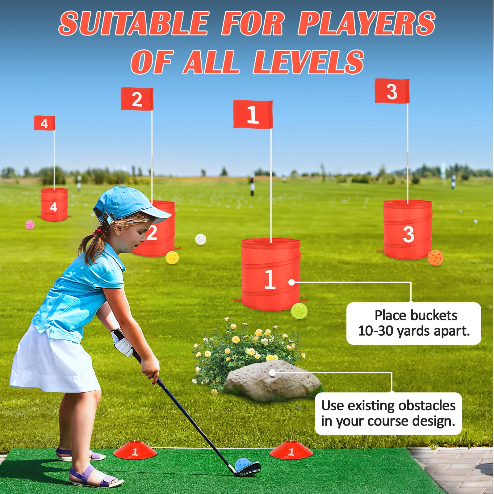 Snapklik.com : deAO Golf Yard Game Backyard Games For Kids Adults ...