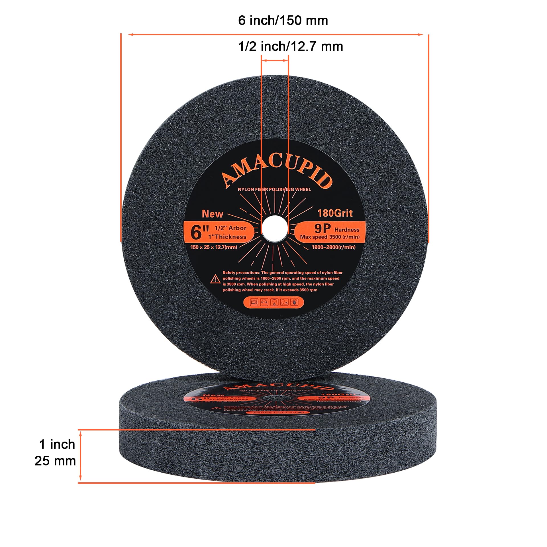 Snapklik.com : AmaCupid Deburring Wheels Nylon Fiber Buffing Wheel 6 ...