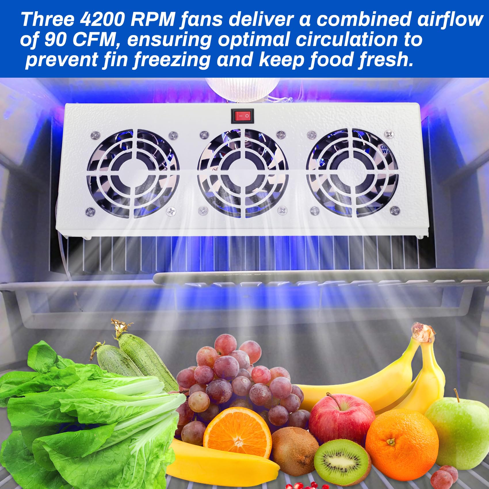 Snapklik.com : 12V Rv Refrigerator Fan,4200RPM,Prevents Fins From Icing ...
