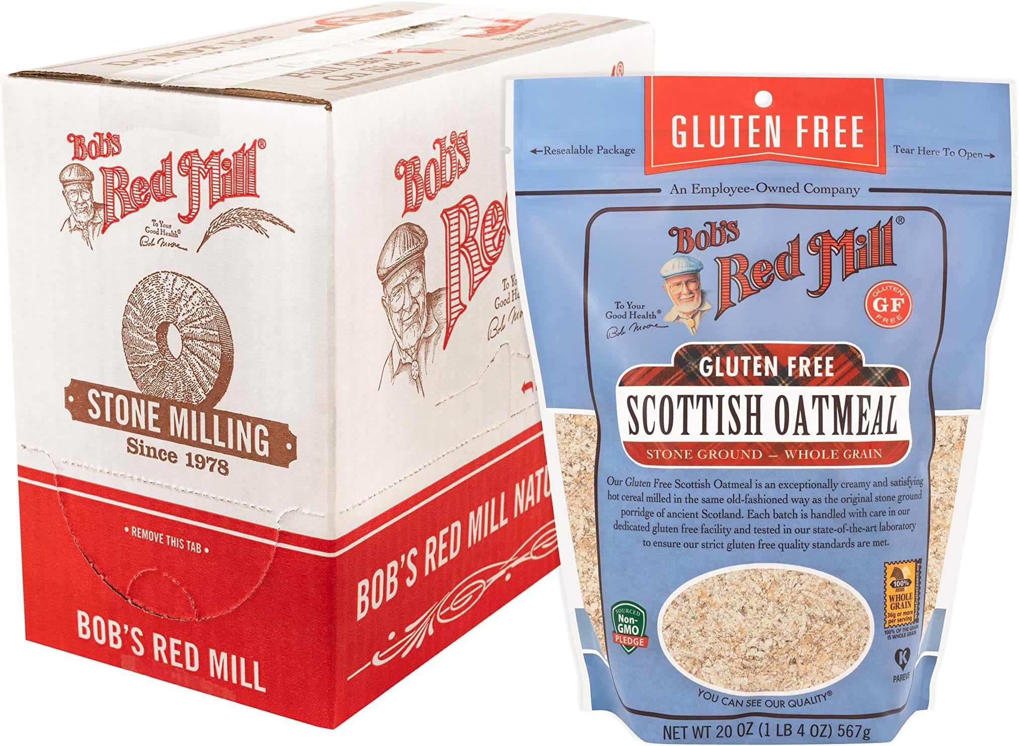 Amazon.com: Bob's Red Mill Scottish Oatmeal, 20 oz, 2 pk : Grocery ...