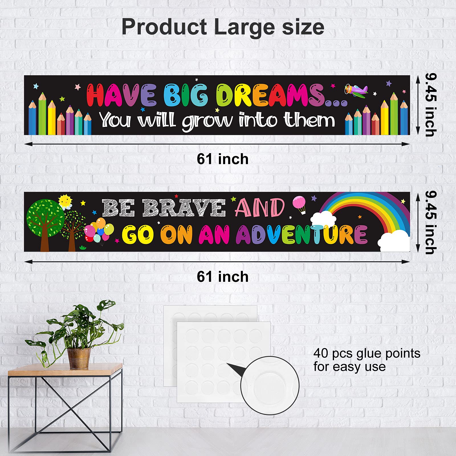 Motivational Banner Posters Classroom Decorations Positive Banner ...