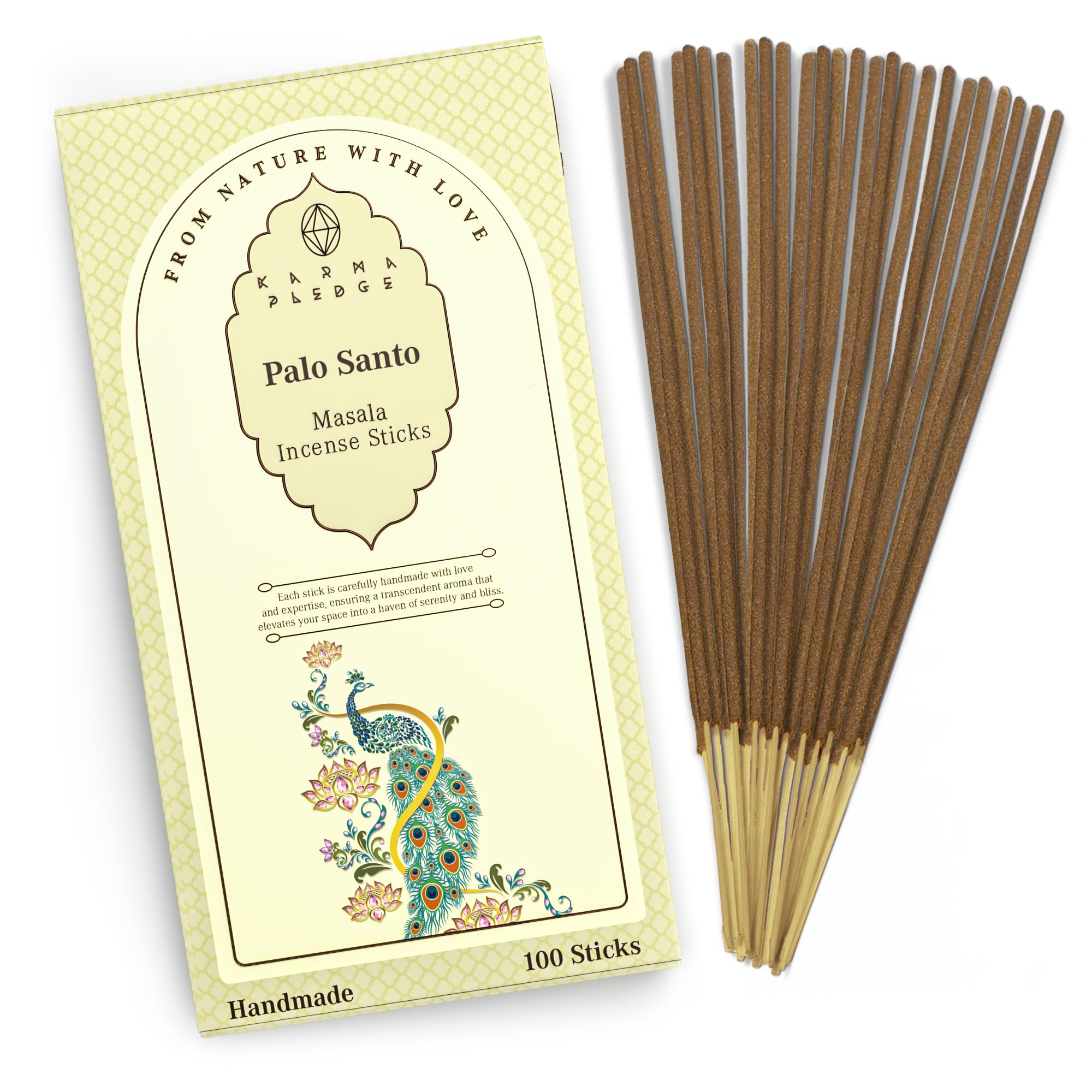 Amazon.com: Incense Sticks, Palo Santo Incense, Pack of 100 Stick, Hand ...