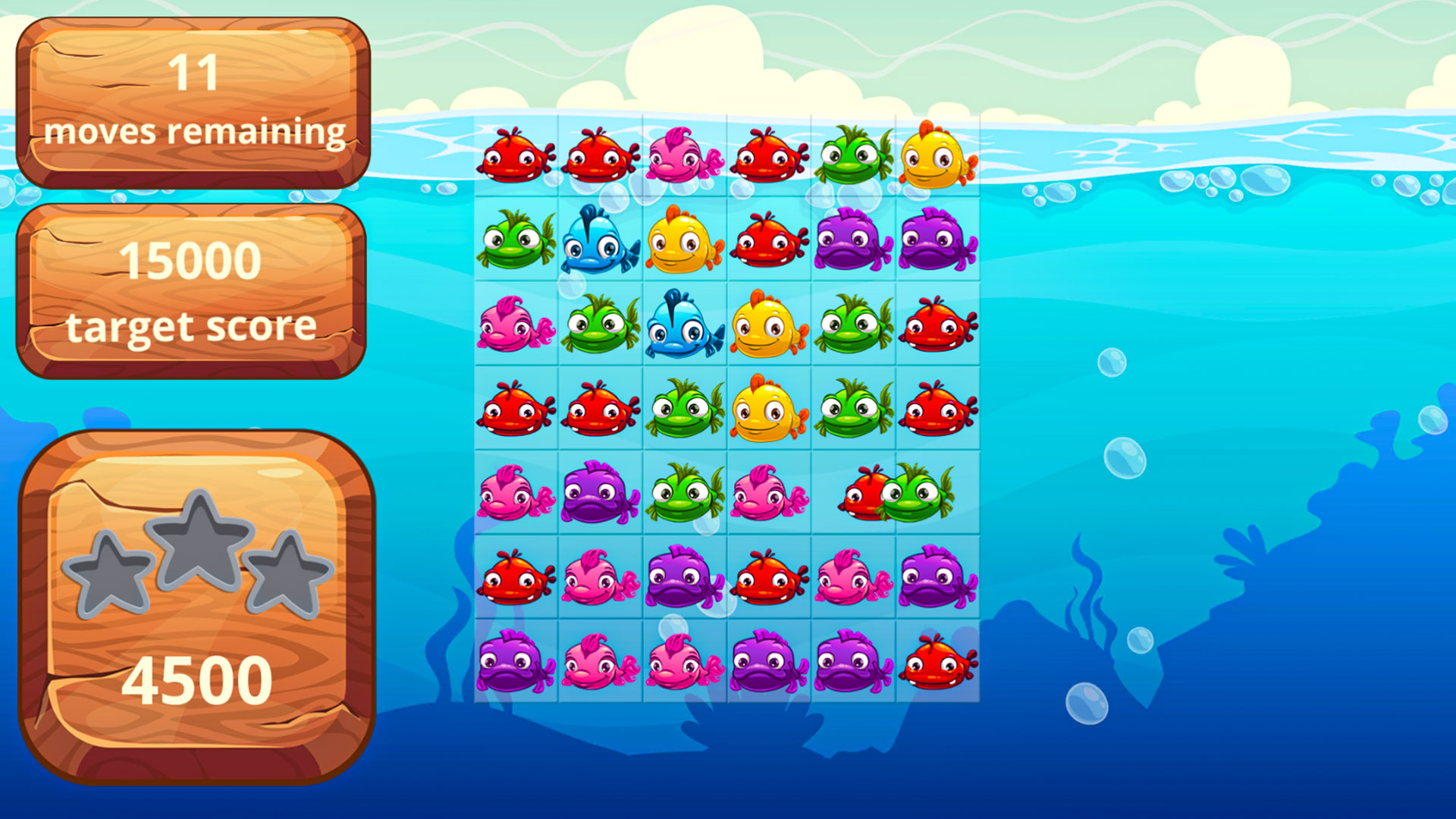 Fish Match 3 Puzzle Games For Kids - Aqua Matching Adventure For Fire ...