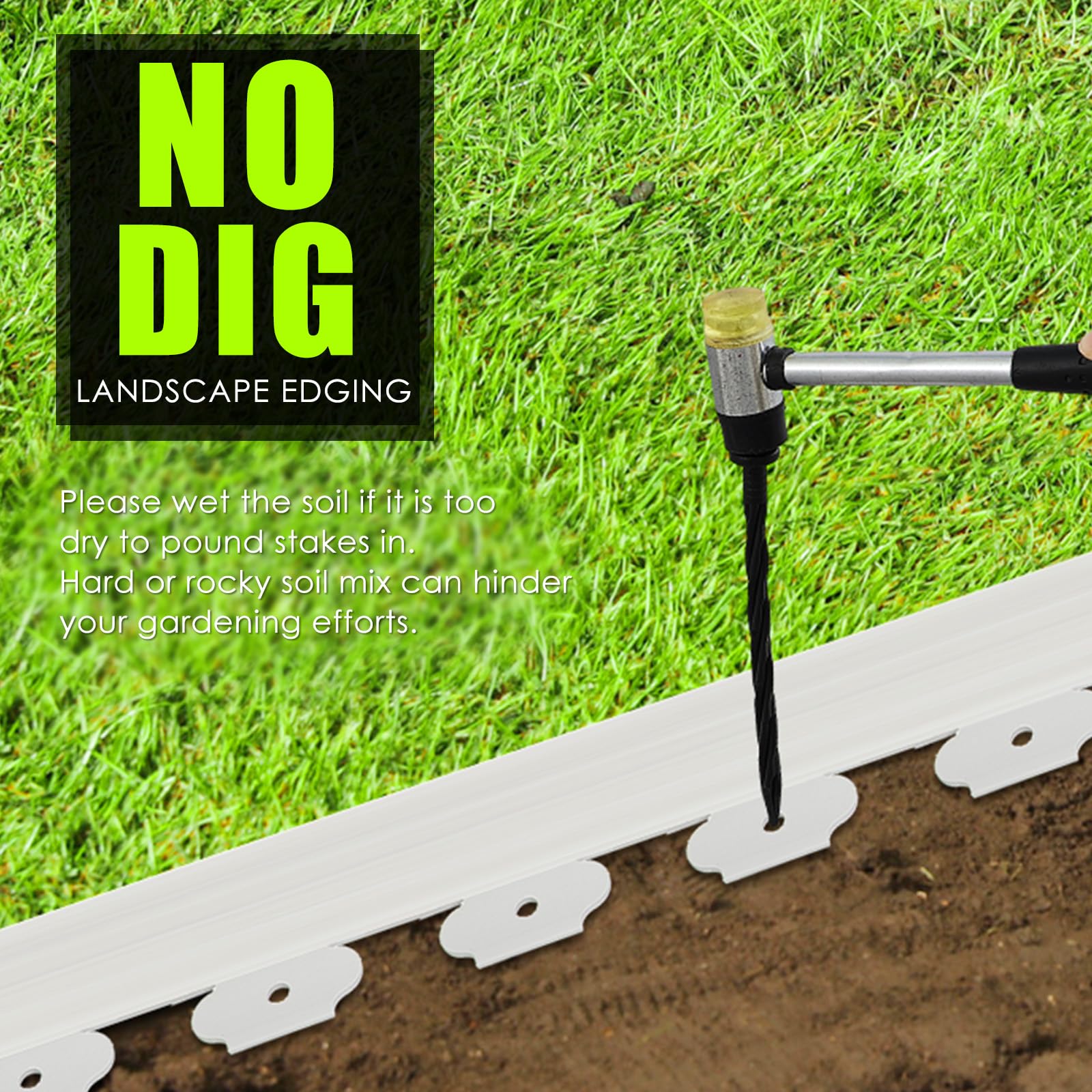 Snapklik.com : Sasylvia 2 X 200 Landscape Edging Kit Edging Border Coil ...