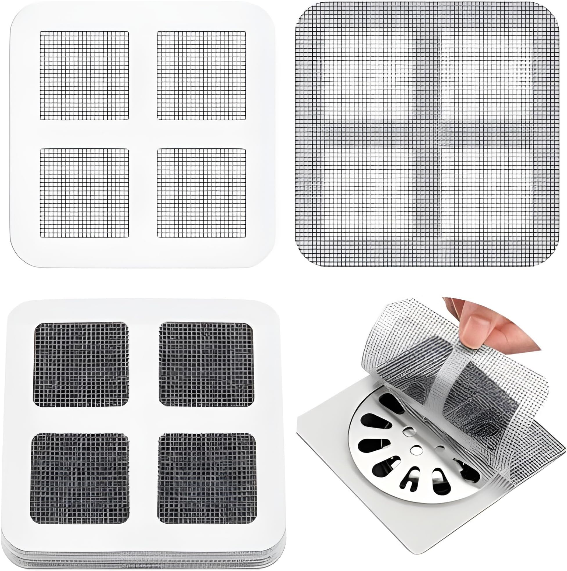Netfly Large Upgraded Drain Cover Hair Catcher Disposable Waterproof ...