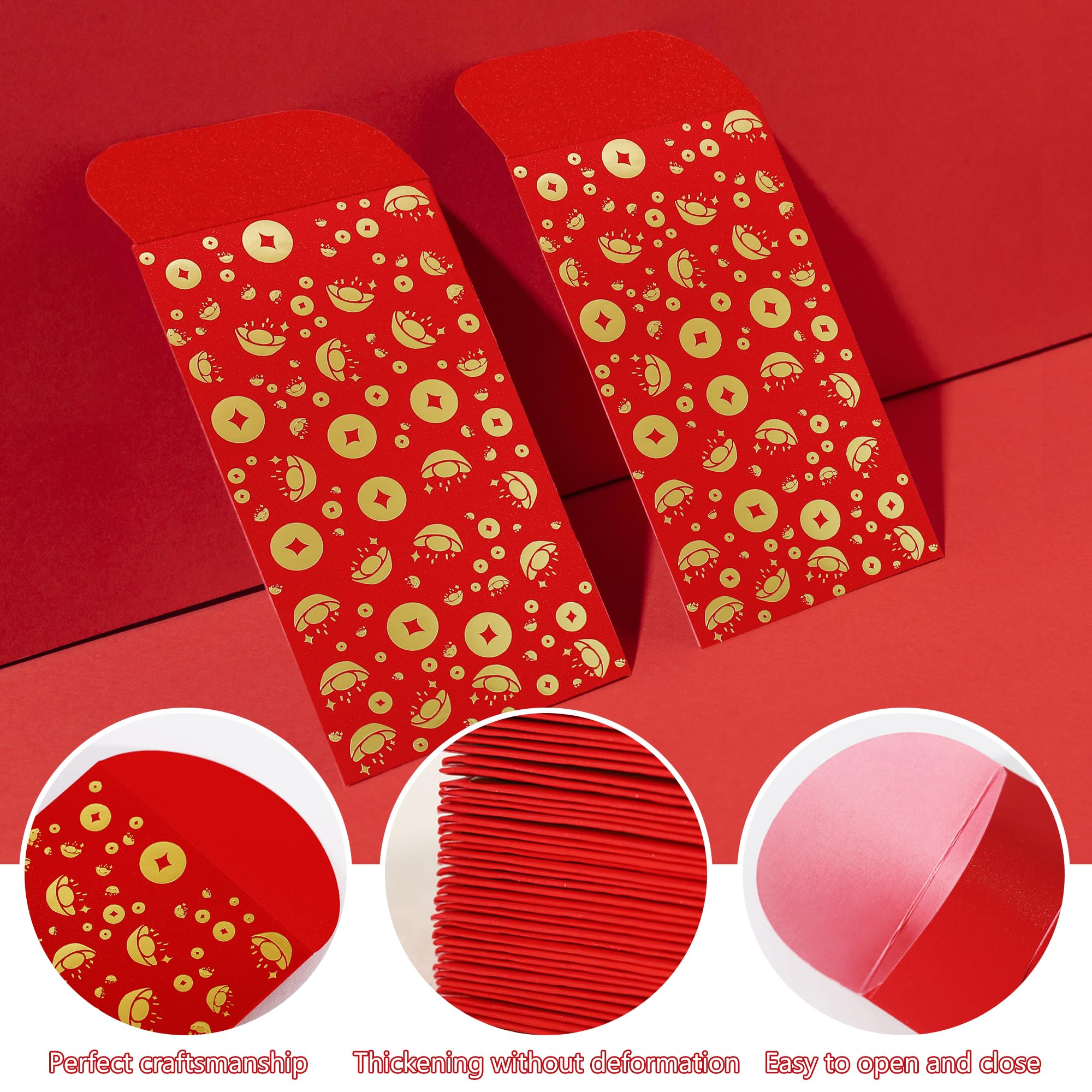 Snapklik.com : 36 PCS Chinese Red Envelopes 2025, Chinese New Year Red ...