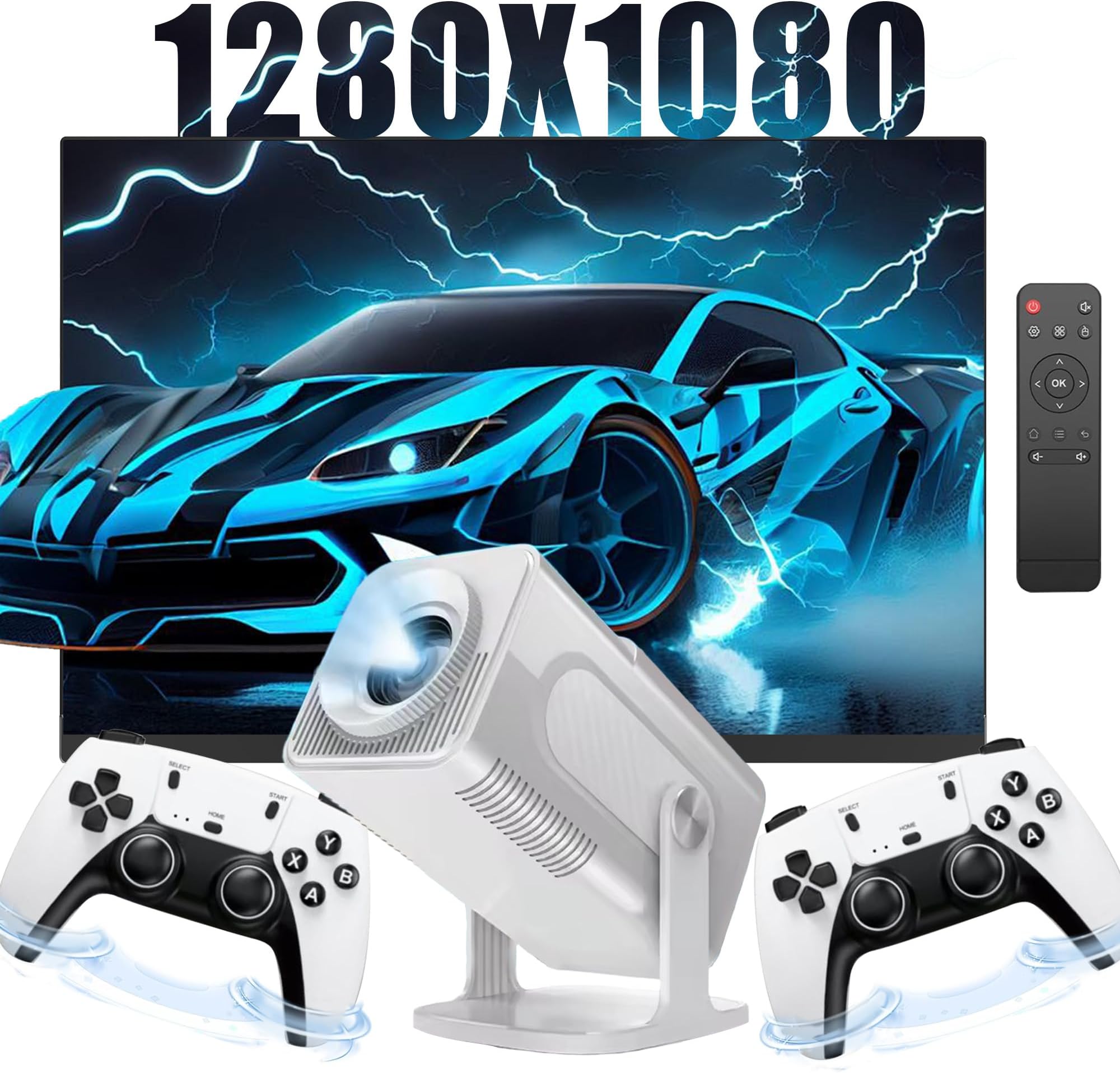 Amazon.com: HCS350 Pro Projector and game,64G,Retro 4K Smart Game ...