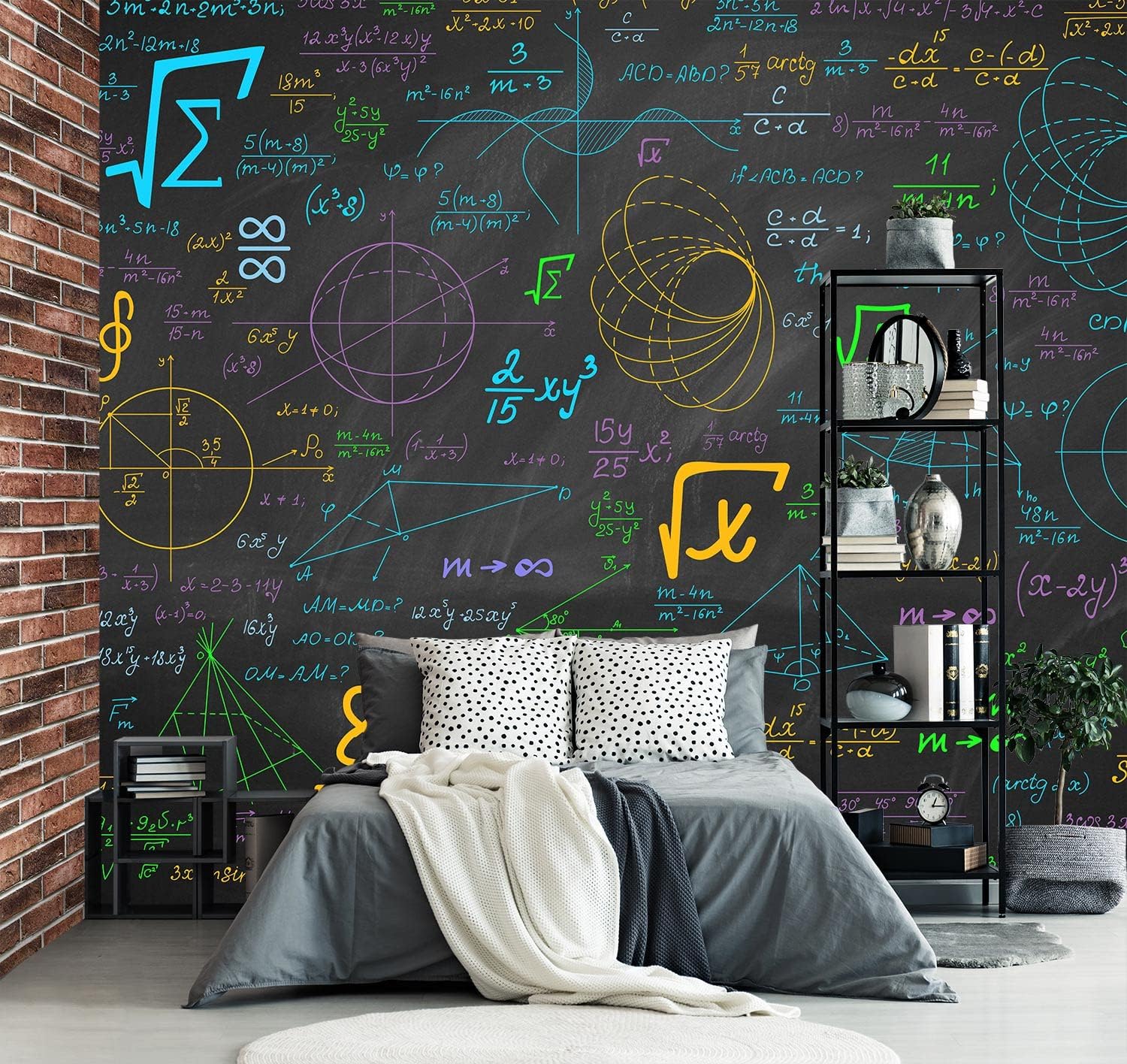 Fightal - Classroom Math Wallpaper Nursery Teenager Room Mural Living ...