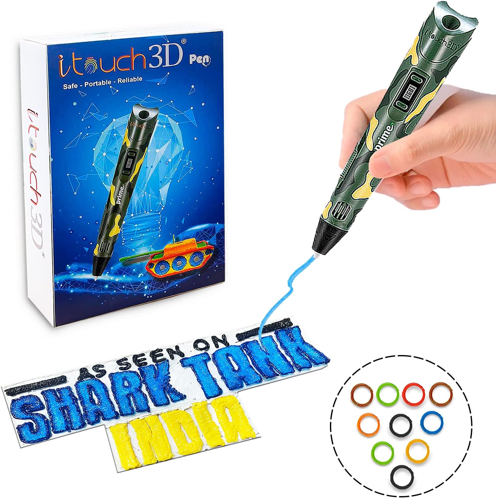 New Itech Military 3D Pen 2024 With 10In1 5metre Filaments by WOL3D ...