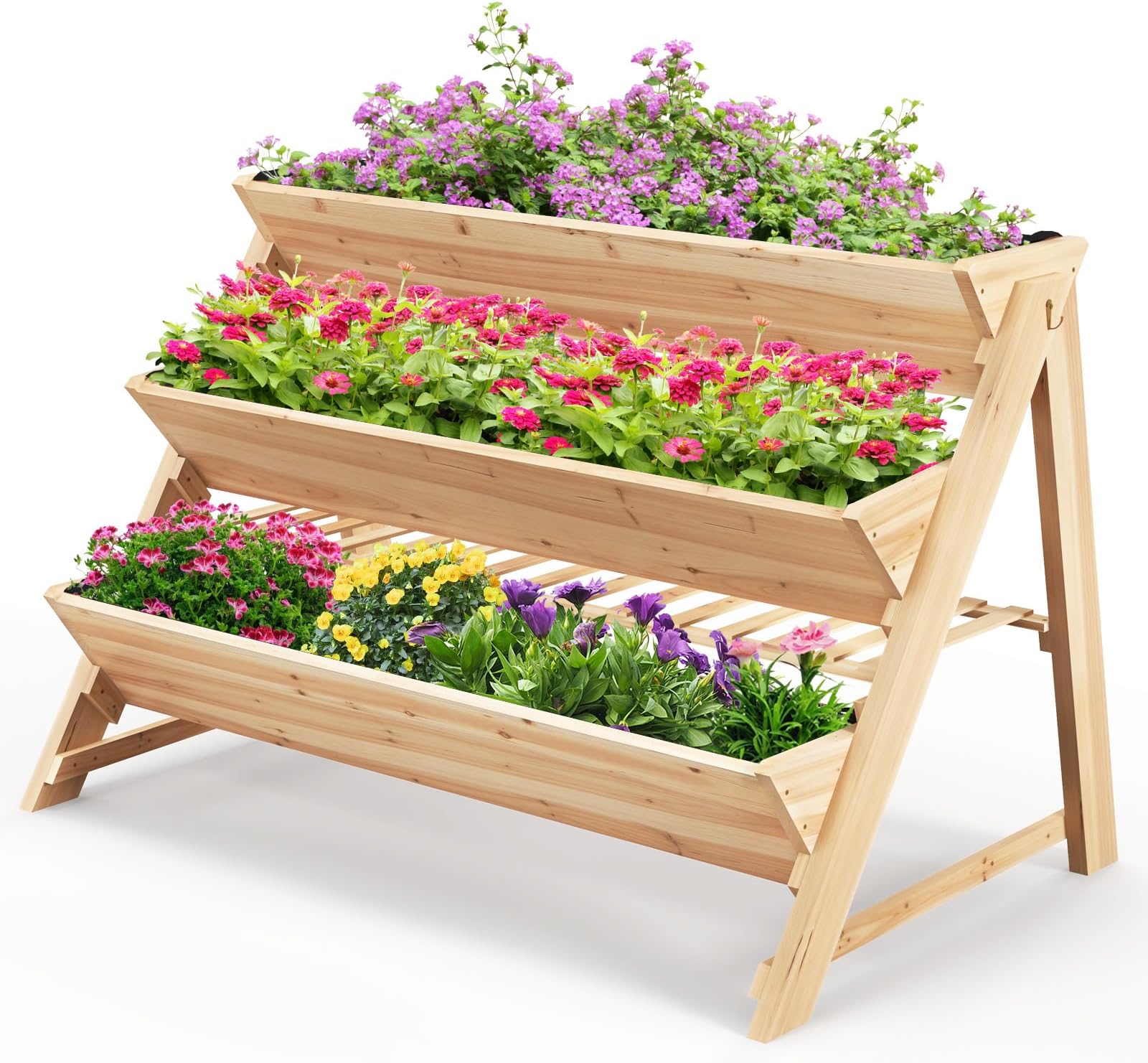 Amazon.com: CedarCraft Cascading Garden Planter - 3 Tier Vertical ...