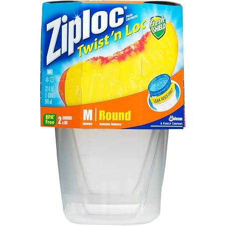 Amazon.com: Ziploc Twist N Loc Food Storage Meal Prep Containers ...