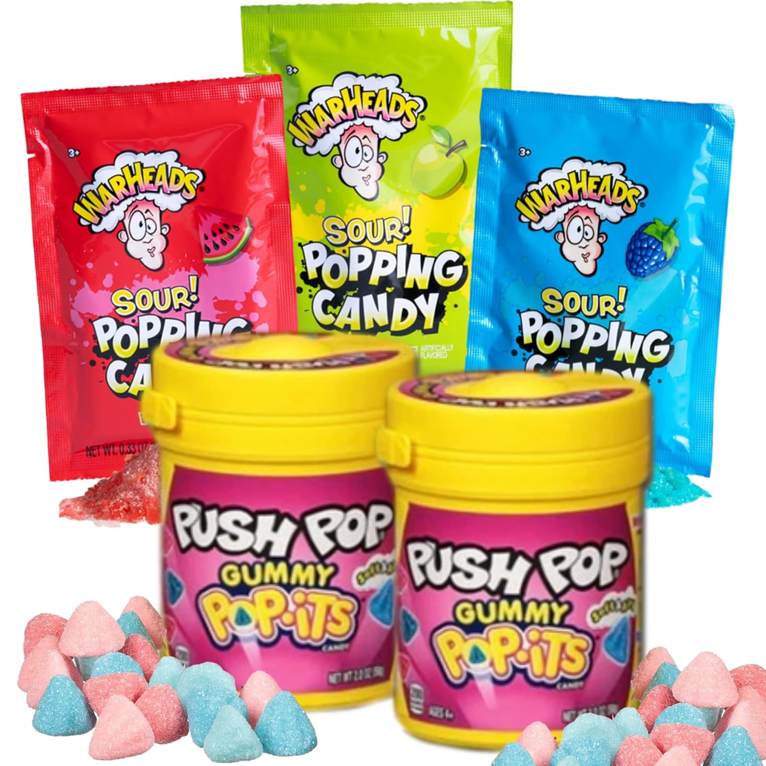 Amazon.com: Heart's Treasure WARHEADS EXTREME SOUR POP ROCKS CANDY AND ...