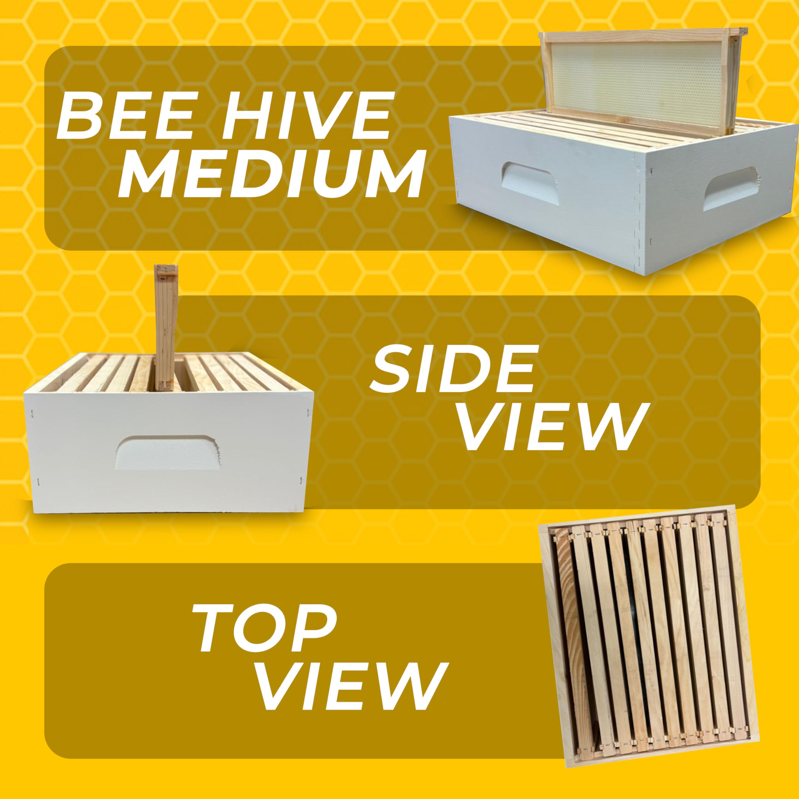 Snapklik.com : Made In USA Honey Super 10 Frame Medium Super Kit Bee ...