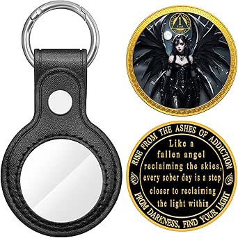 Amazon.com: Forfine Sobriety Coin AA Coin Medallion Token Fallen Angel ...