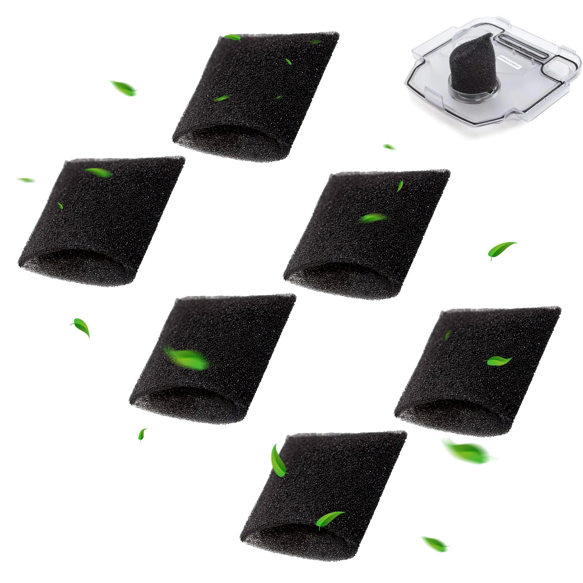 Amazon.com: 6 Pack Sponge Foam Tank Filter Replacement Part Compatible ...