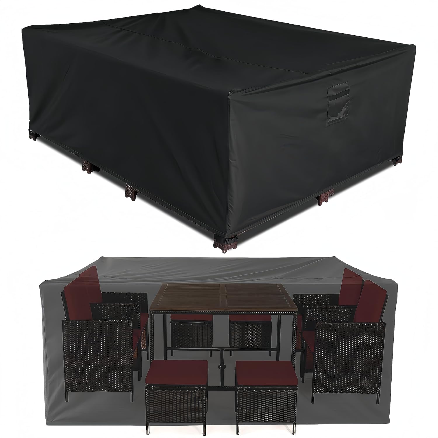 Amazon.com : Likorlove Patio Furniture Covers Waterproof, 67"L x 37"W x ...