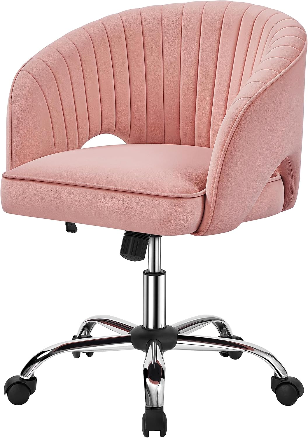 Amazon.com: Topeakmart Modern Velvet Accent Chair Cute Vanity Chair ...