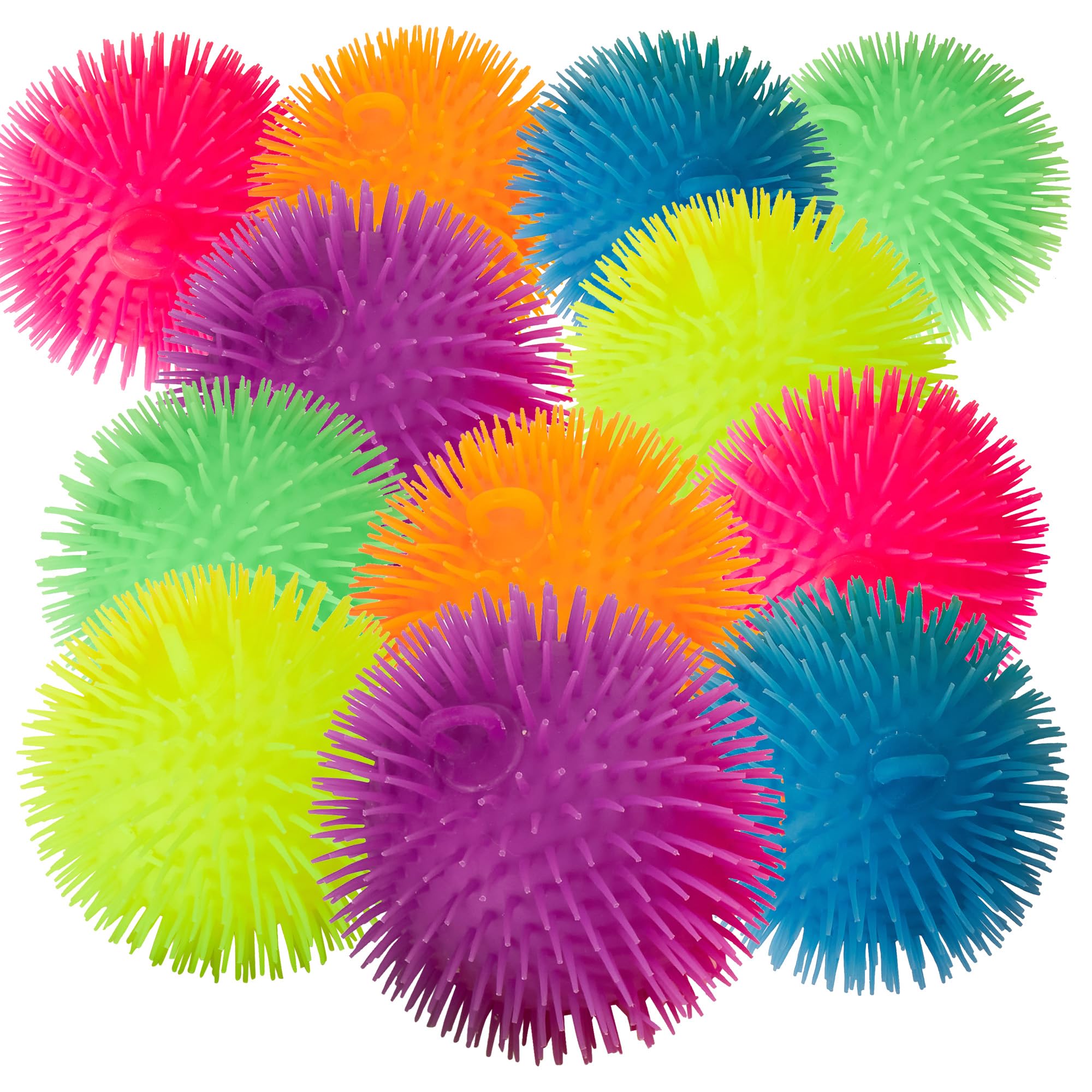 Amazon.com: Playbees Soft Spiky Puffer Balls - 12-Pack - 5.5 Inch ...