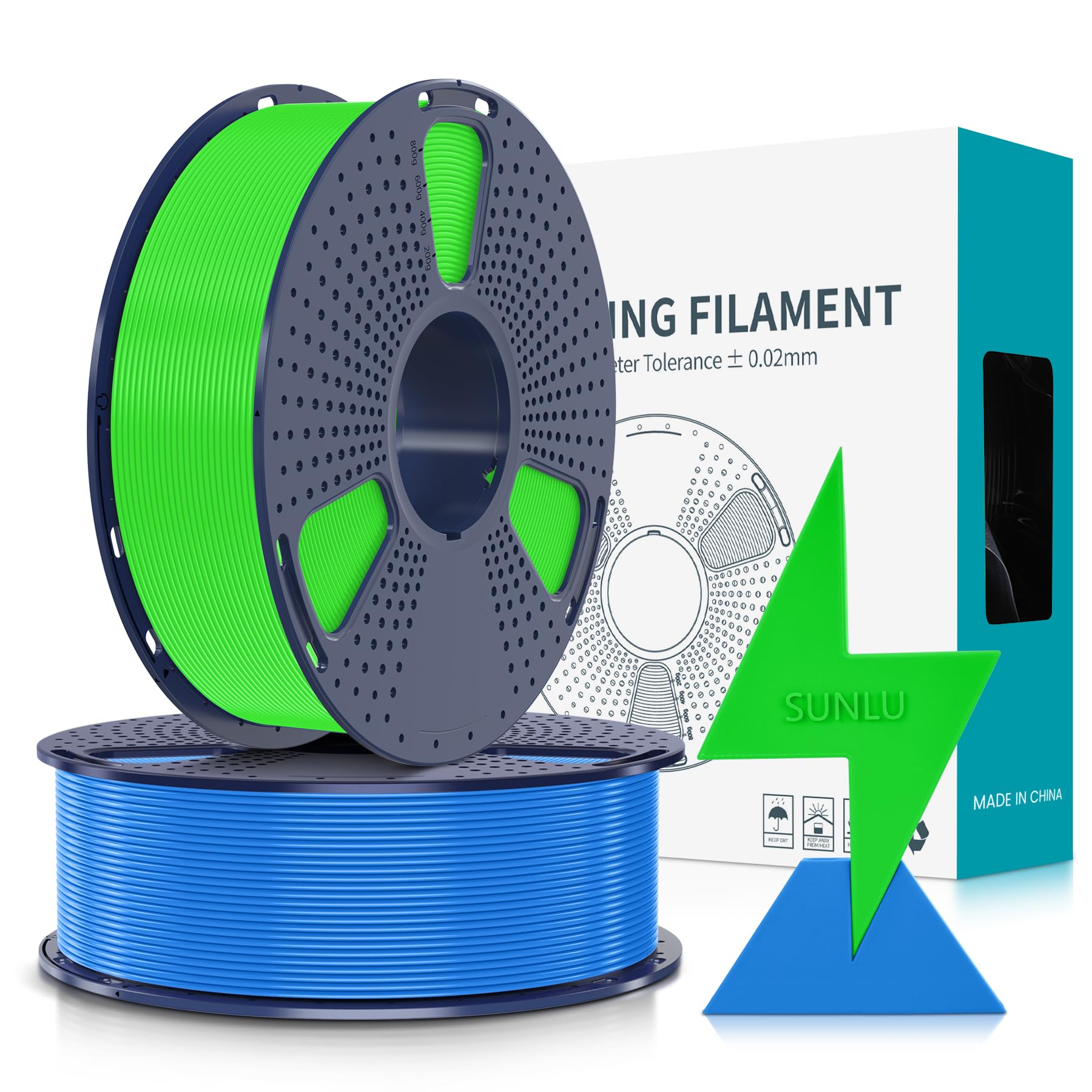 Amazon.com: SUNLU High Speed PLA Filament 1.75mm, 30mm/s - 600mm/s ...