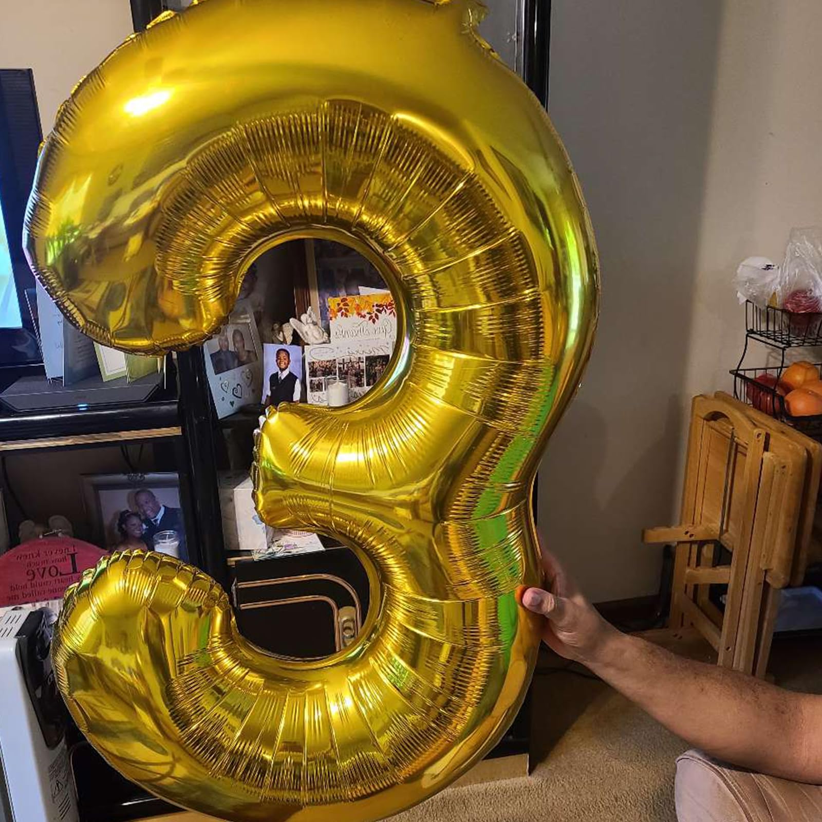 Snapklik.com : 40 Inch Number Balloon 0-9 Gold Large Number 23 Balloons ...