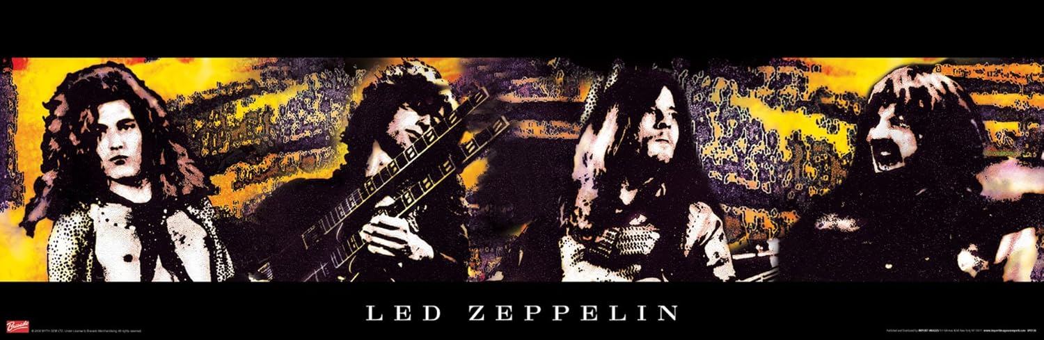 Amazon.com: Import Images Led Zeppelin Collage Classic Rock Music ...