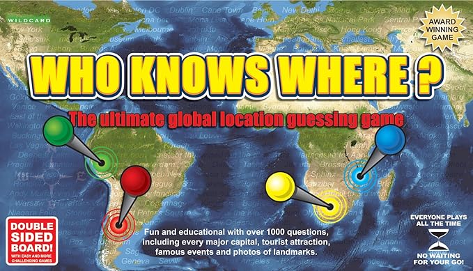 Amazon.com: Who Knows Where? - The Location Guessing Educational Family ...