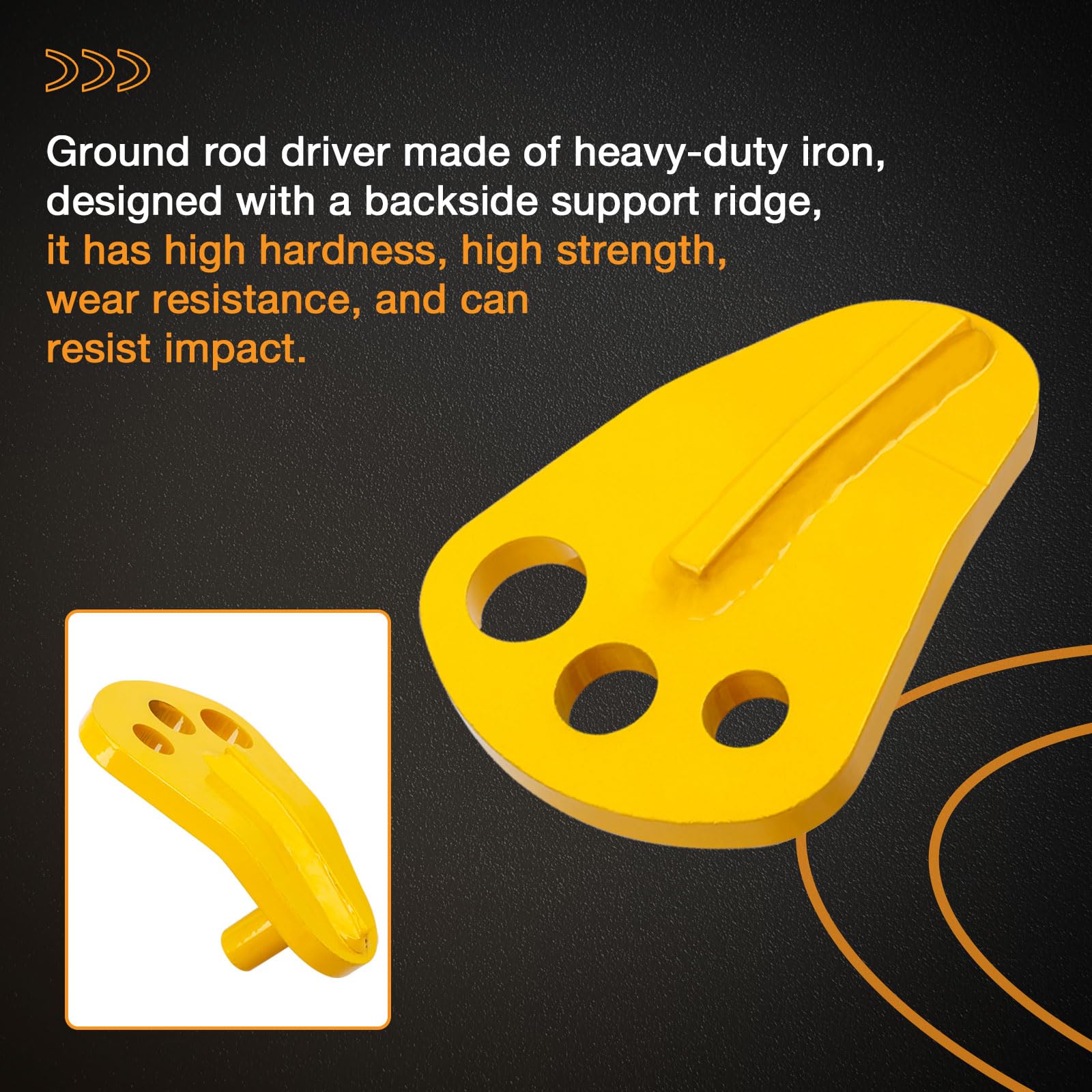 Snapklik.com : Universal Ground Rod Driver Fits 5/8, 1/2, And 3/4 Inch ...