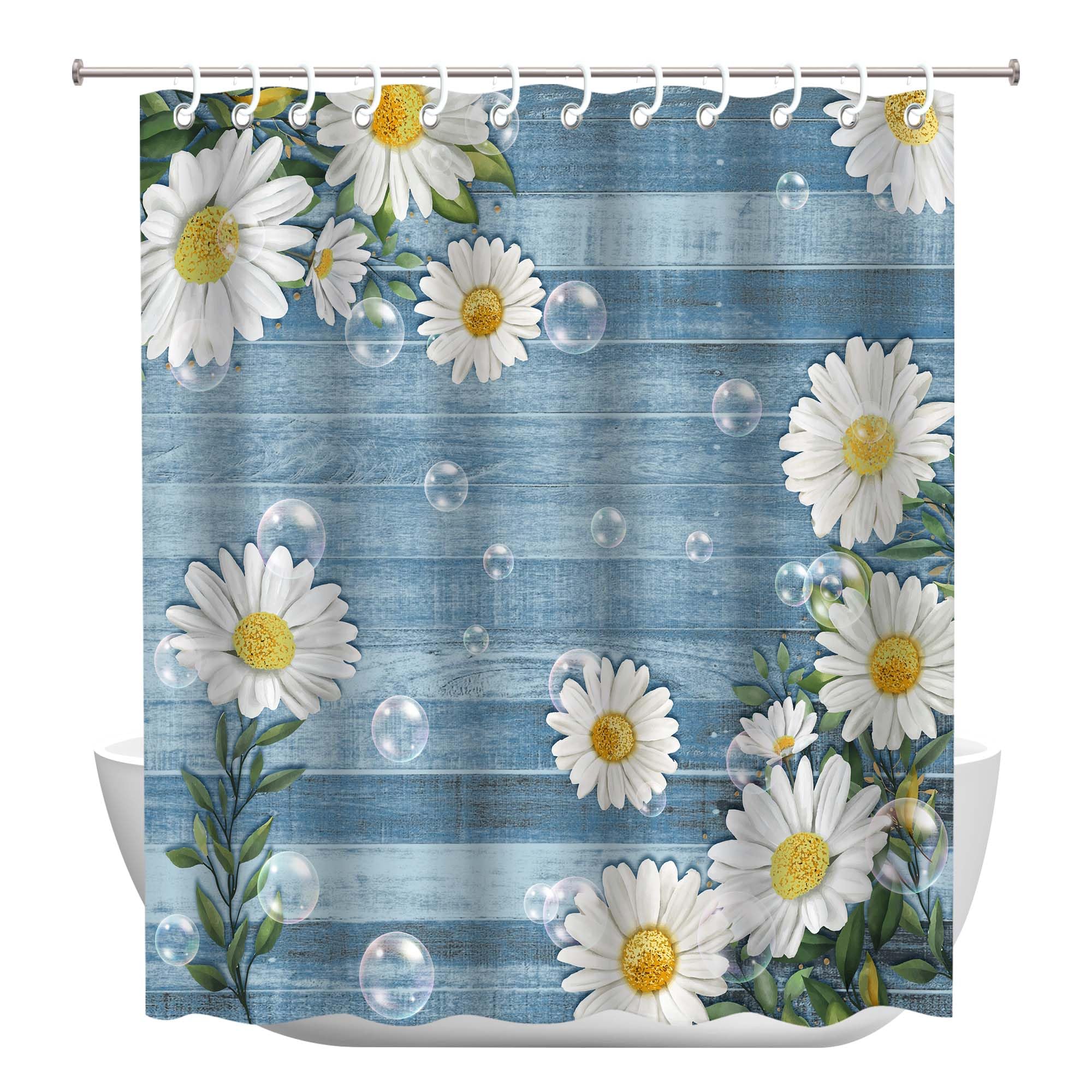 Amazon.com: PyreneanHaven Spring Shower Curtain, Spring Decorations for ...