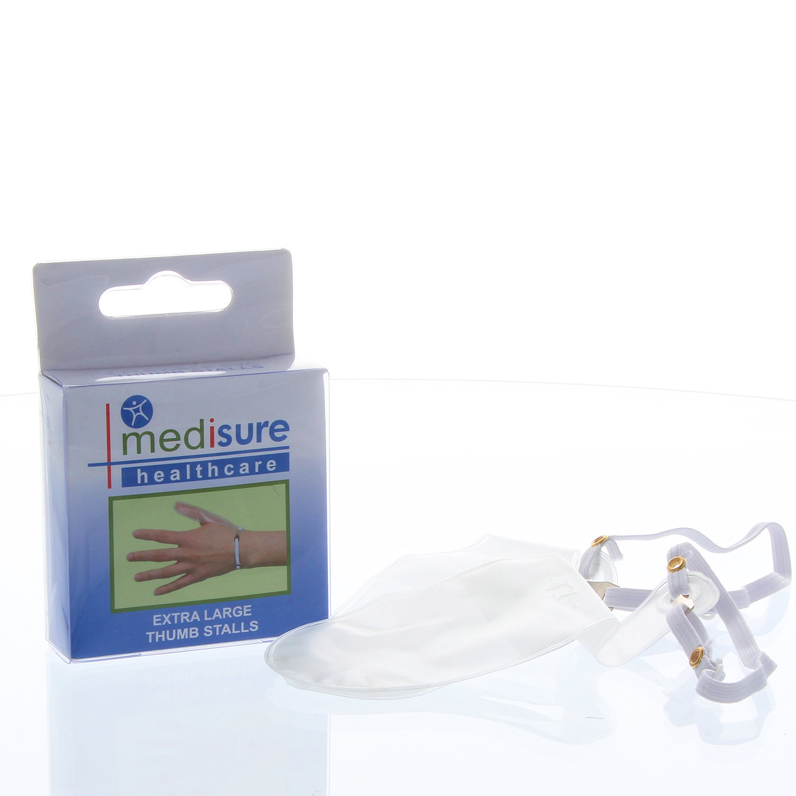 2X Extra Large Clear Plastic Thumb Stall : Amazon.co.uk: Health ...