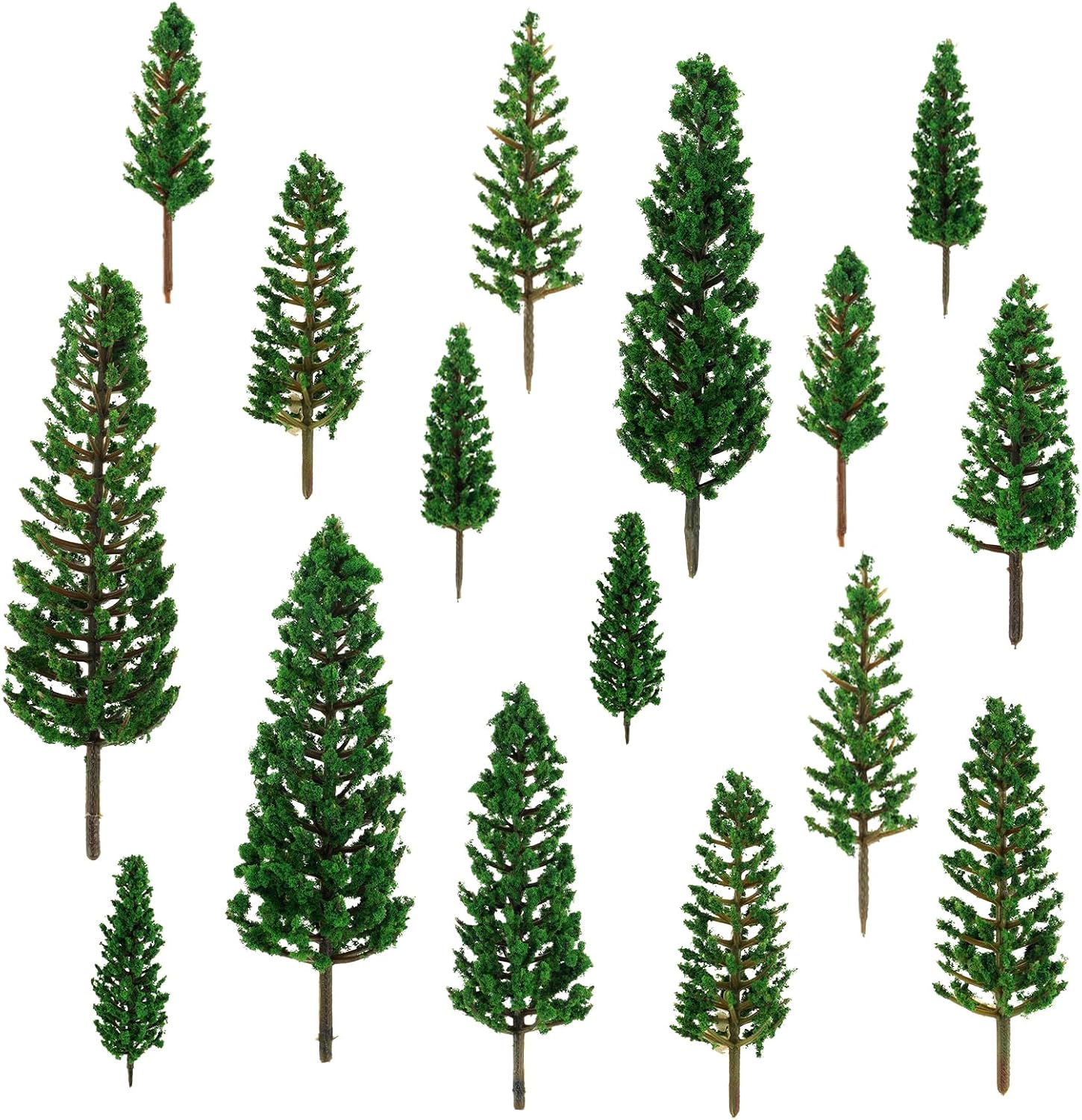Amazon.com: 16pcs Miniature Trees for Crafts, Model Toy Trees Mixed ...