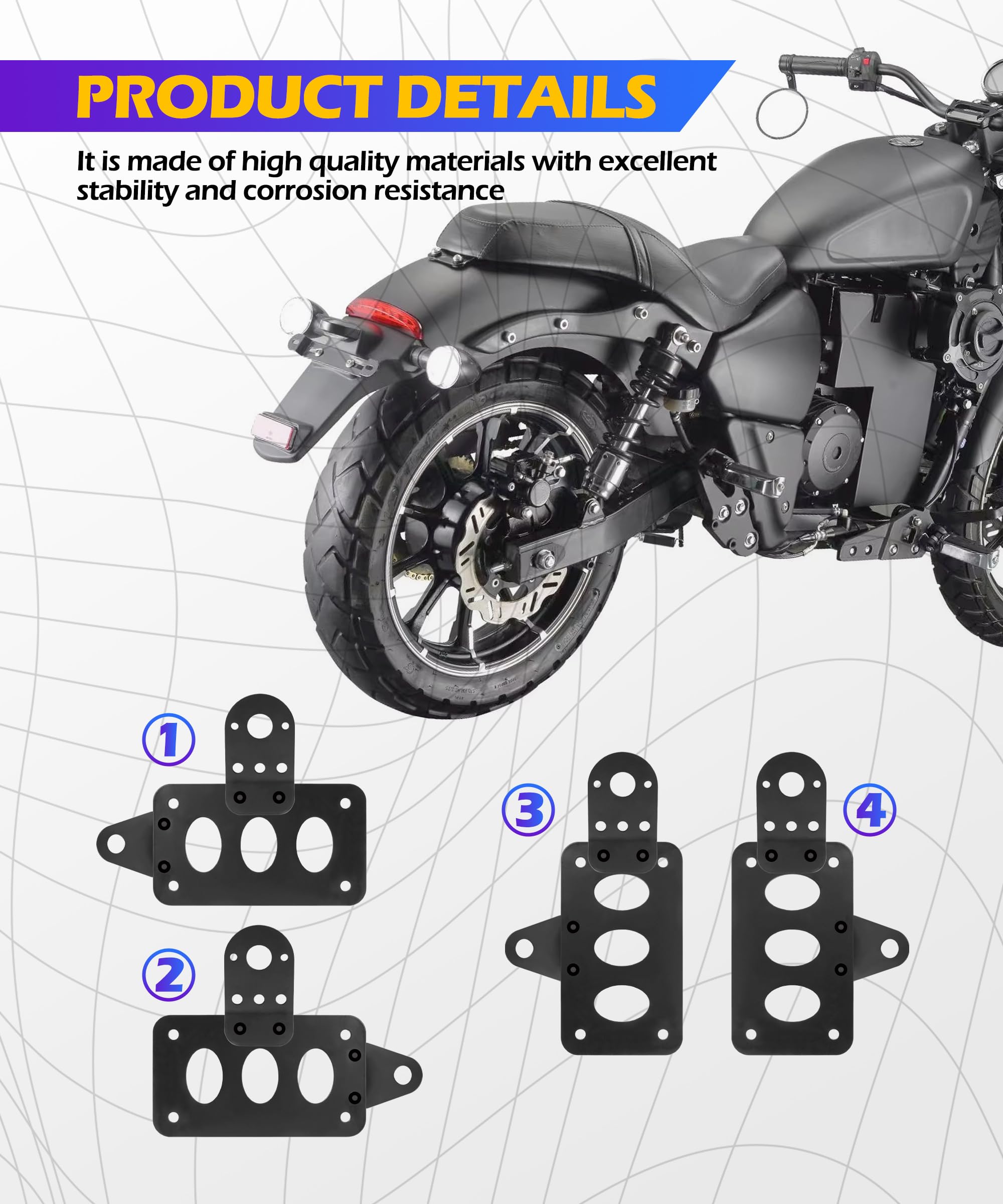 Snapklik.com : Motorcycle License Plate Bracket,Car Accessories ...