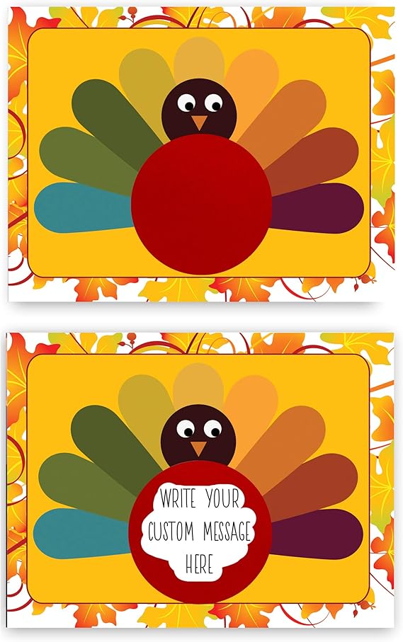Amazon.com : My Scratch Offs Thanksgiving Turkey DIY Make Your Own ...