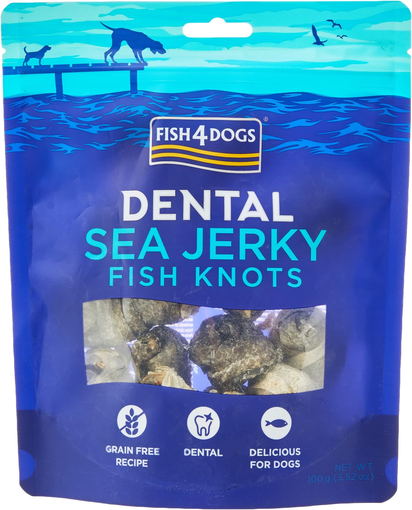 Amazon | Fish4 Dogs (フィッシュ4 ドッグ) シージャーキー ボーン 100g | FISH4DOGS | ジャーキー 通販
