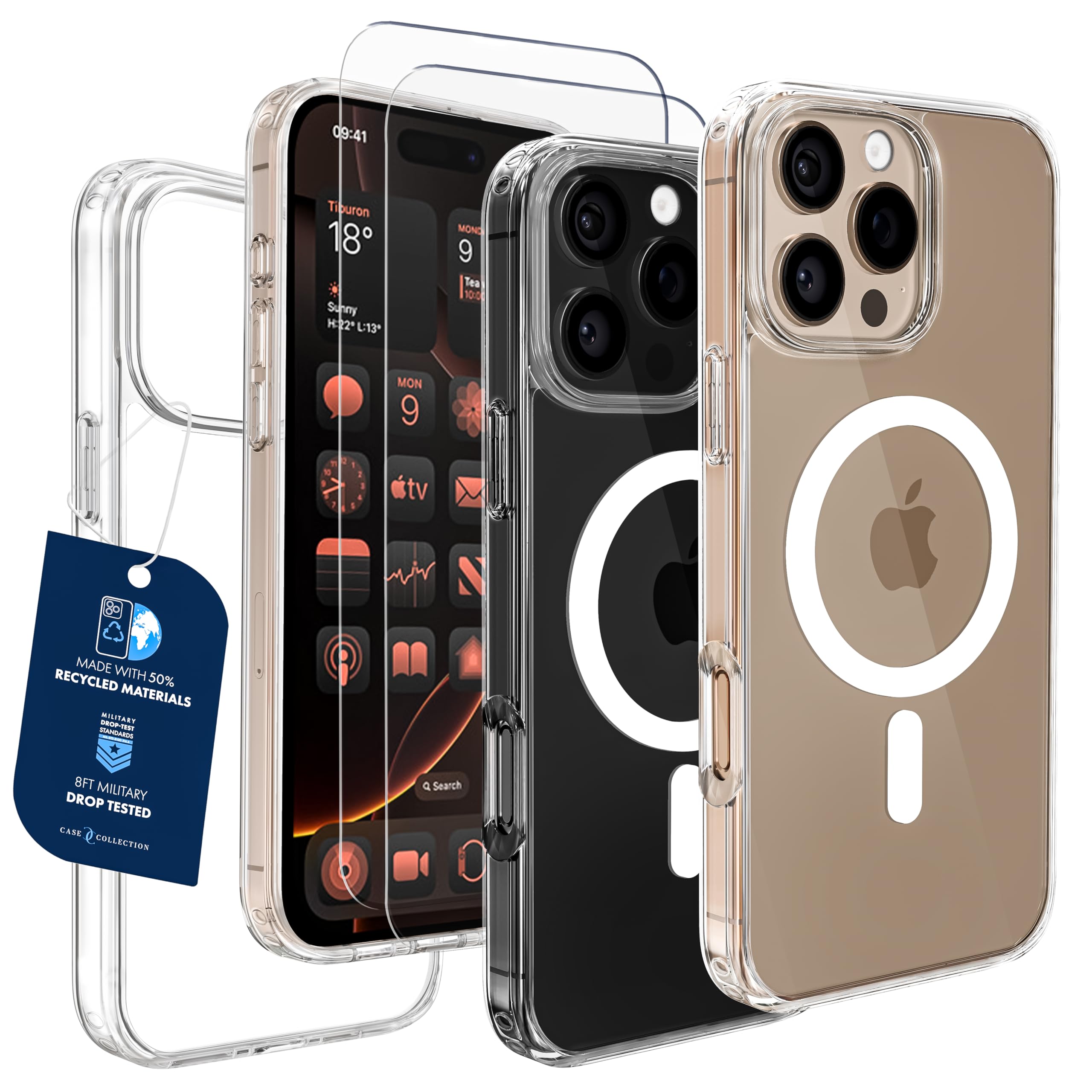 Case Collection for iPhone 16 Pro Max Case and 2X Screen Protector ...
