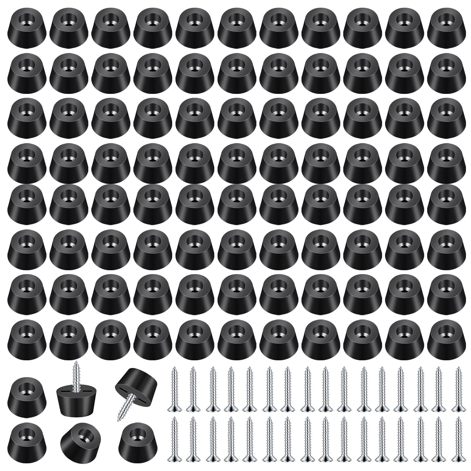 Rubber Foot Rubber Bumper Feet - Essentra Components 3M Self-adhesive