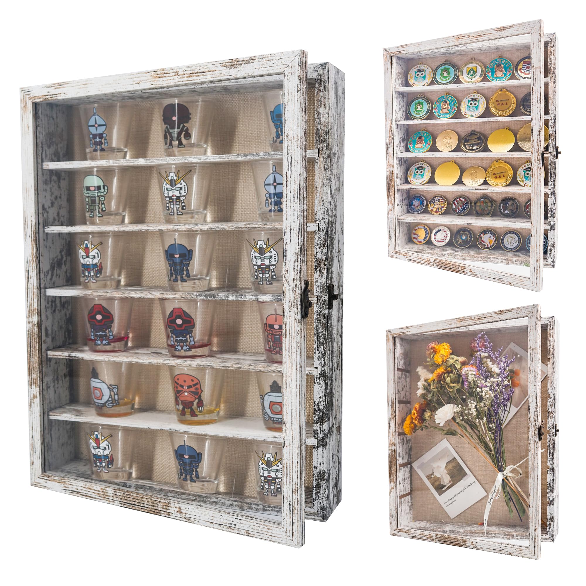 FramePro Shadow Box Frame Display Case 12x16 with Removable Shelves ...