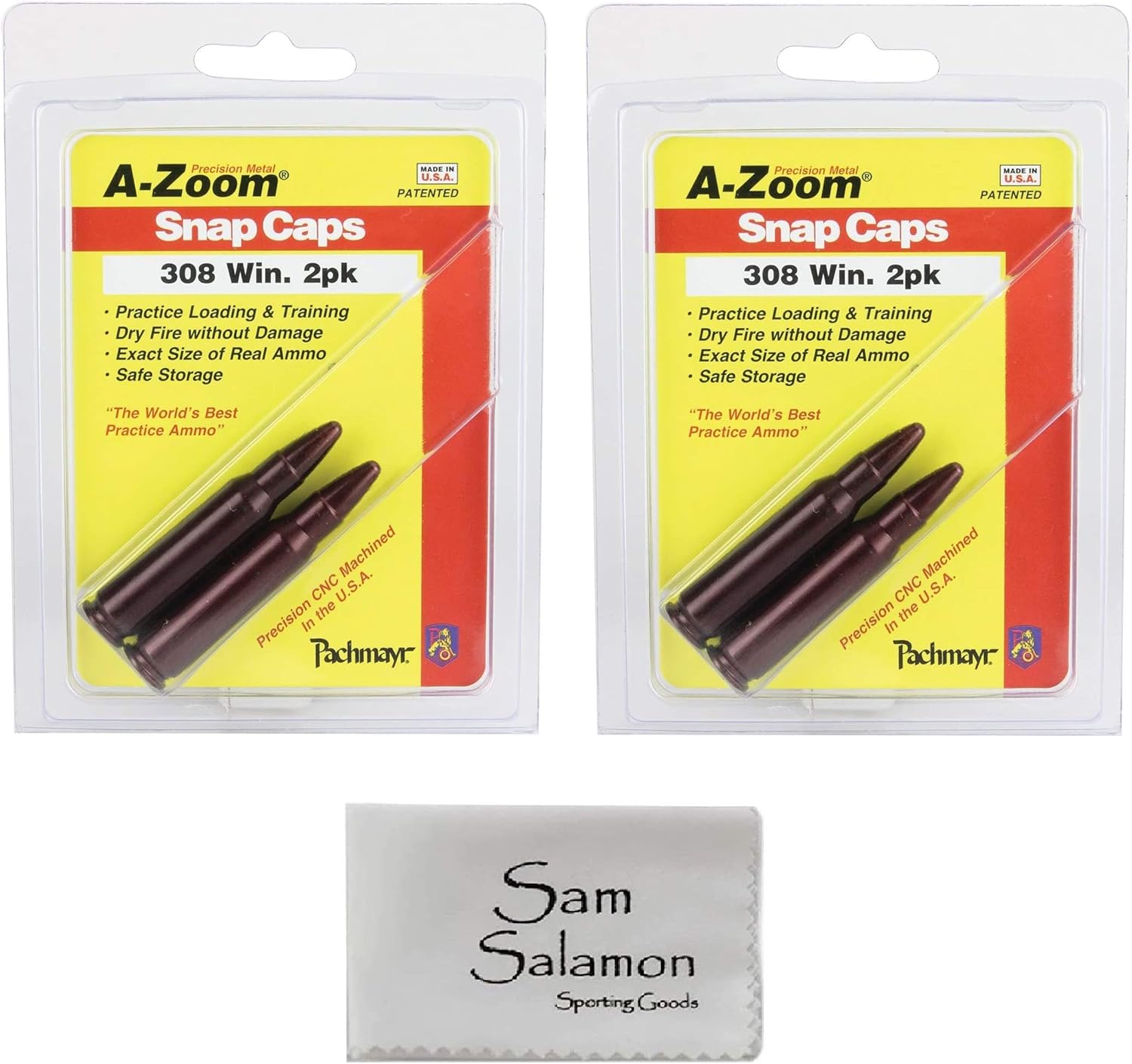 Amazon.com : A-ZOOM, Rifle Metal Snap Caps, 308 Winchester, Per 4 w ...
