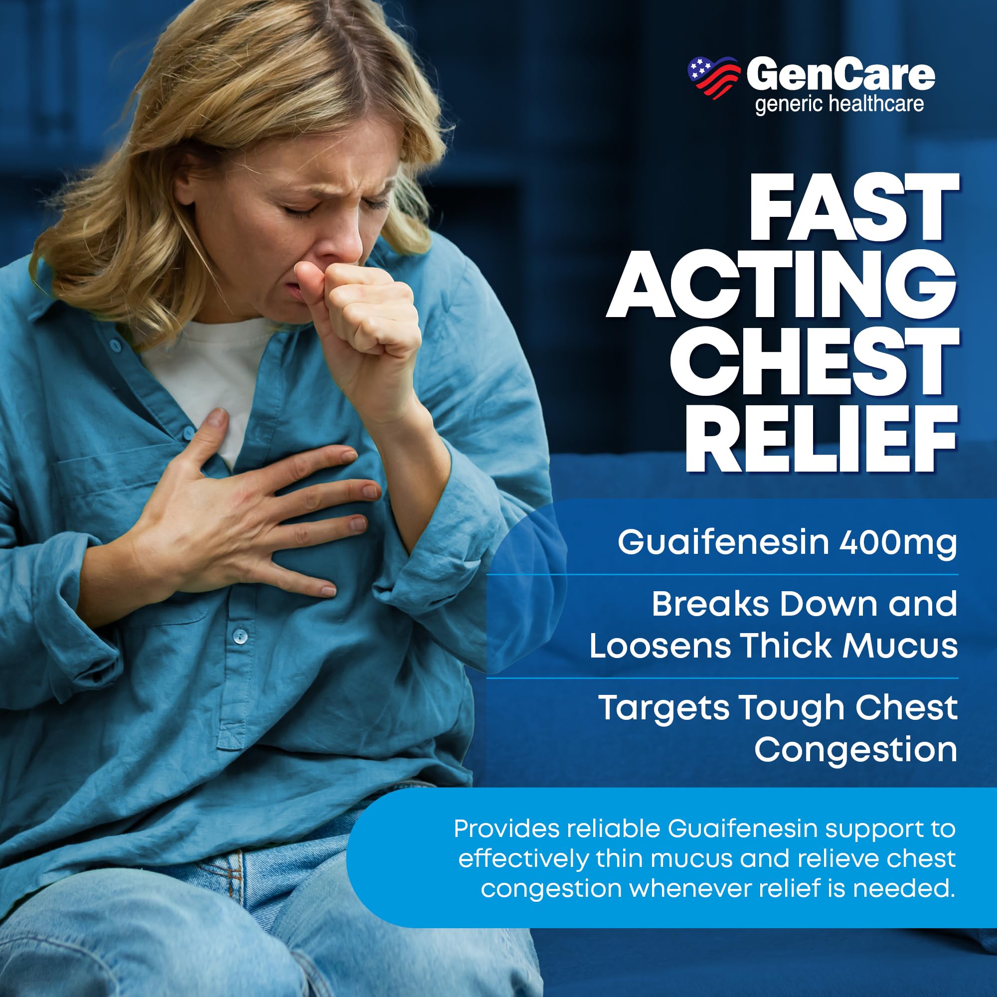 Snapklik.com : GenCare Mucus Relief Expectorant Guaifenesin 400 Mg 300 ...