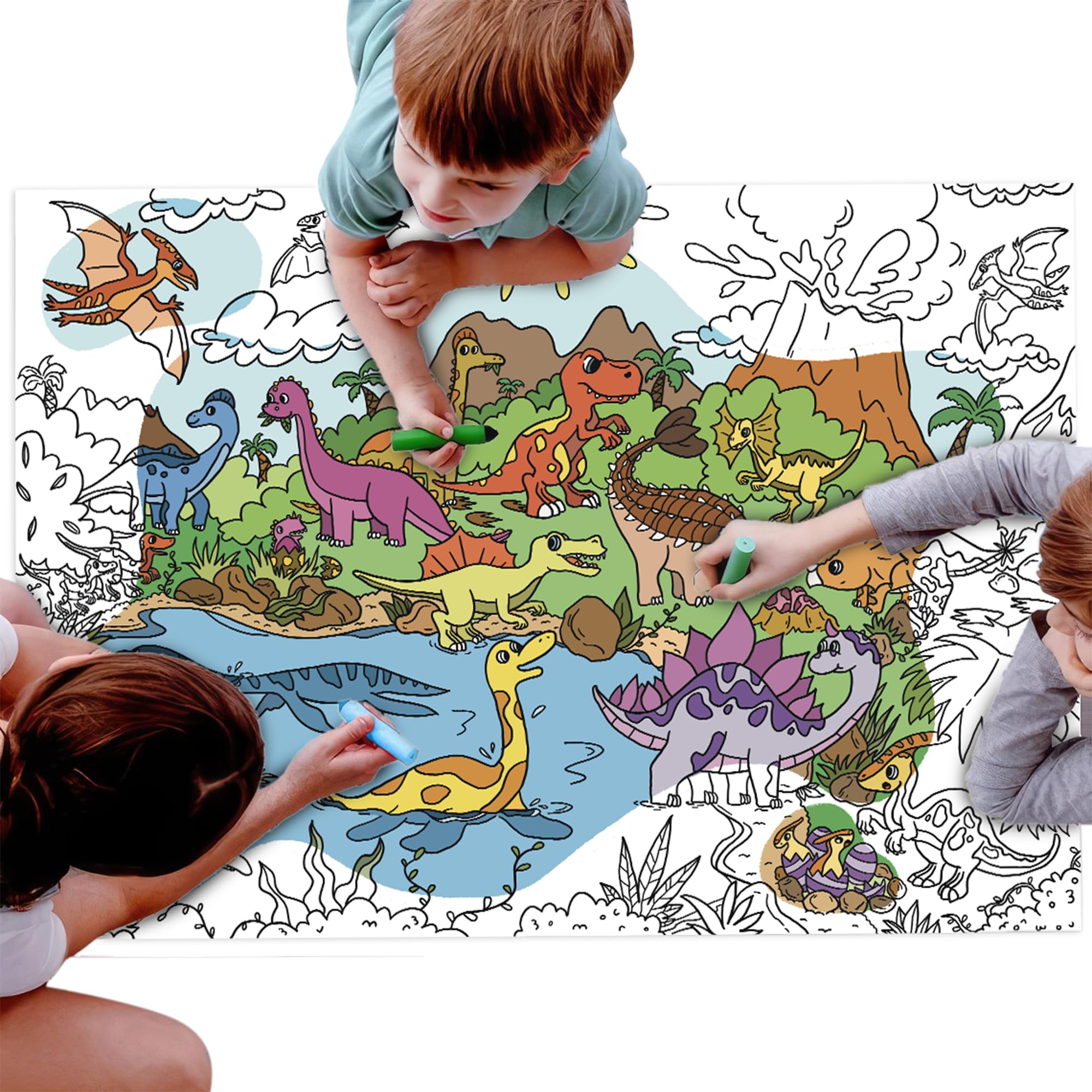 Amazon.com: Giant Coloring Poster - 43.3 x 31.4" Large Coloring Poster ...