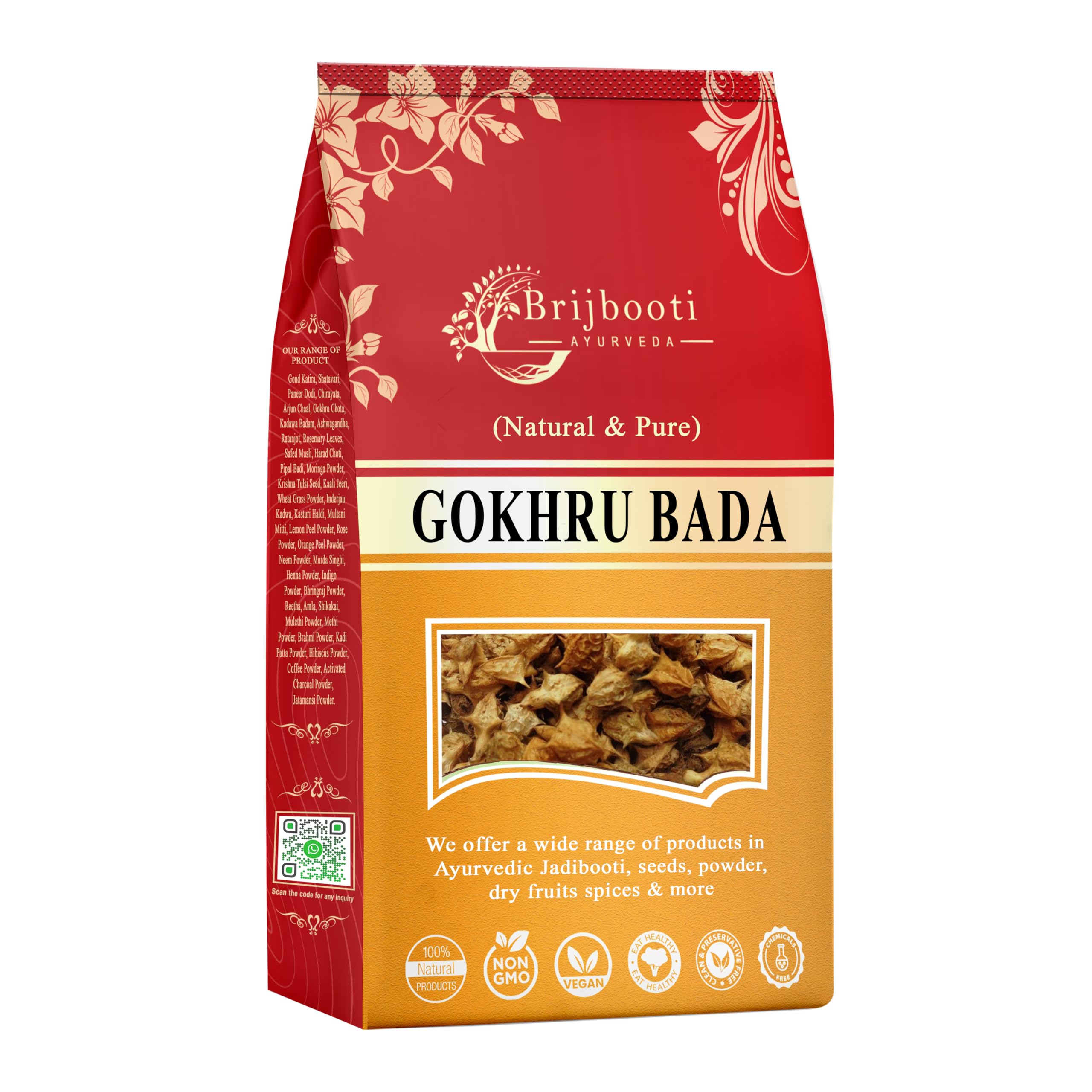 Birju Mahavir Gokhru Bada - Pedalium Murex - Large Caltrops, Natural ...