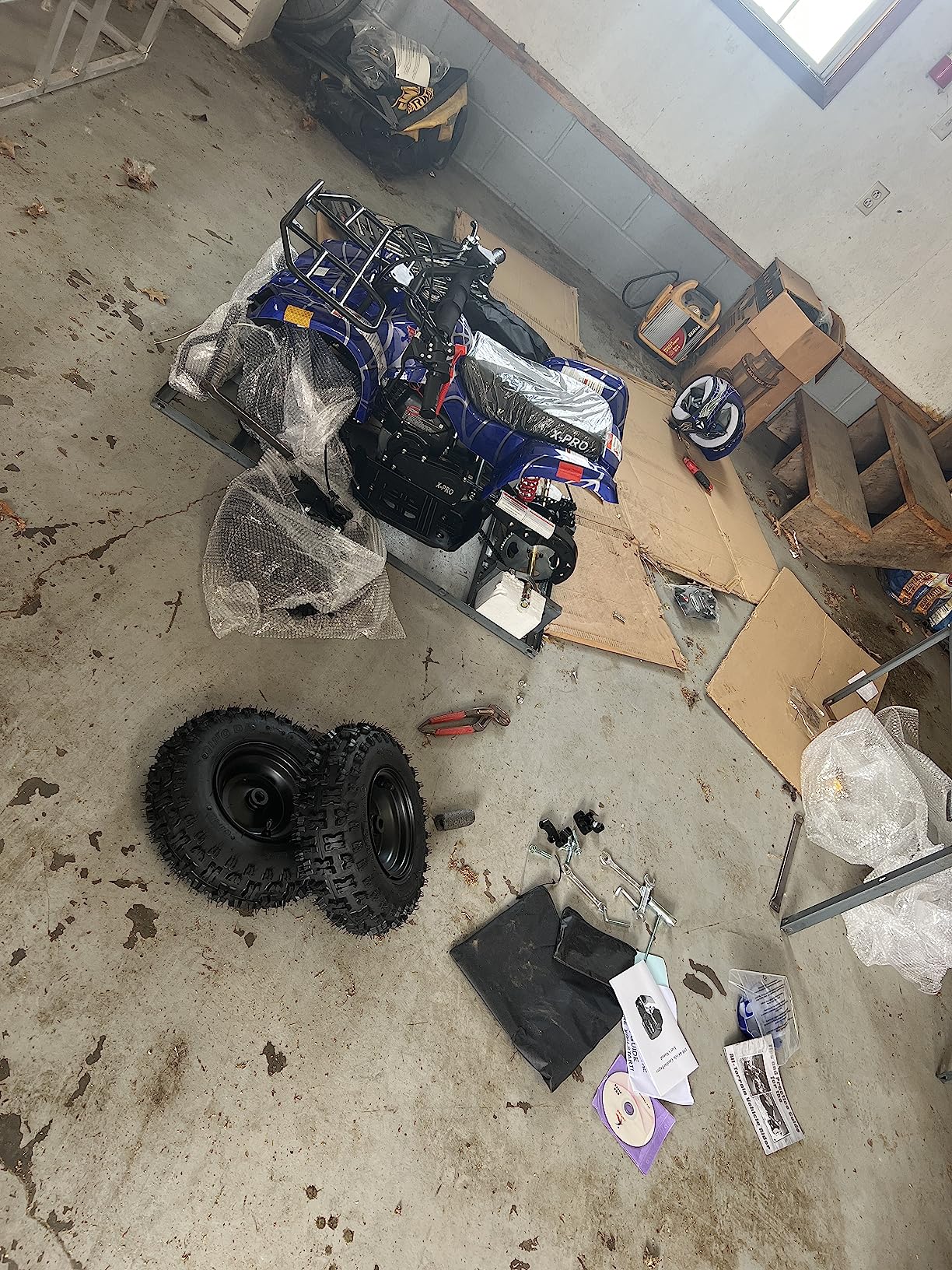 $58/mo - Finance X-PRO ATV 4 Wheelers 40cc ATV Quads Quad (Spider Blue ...