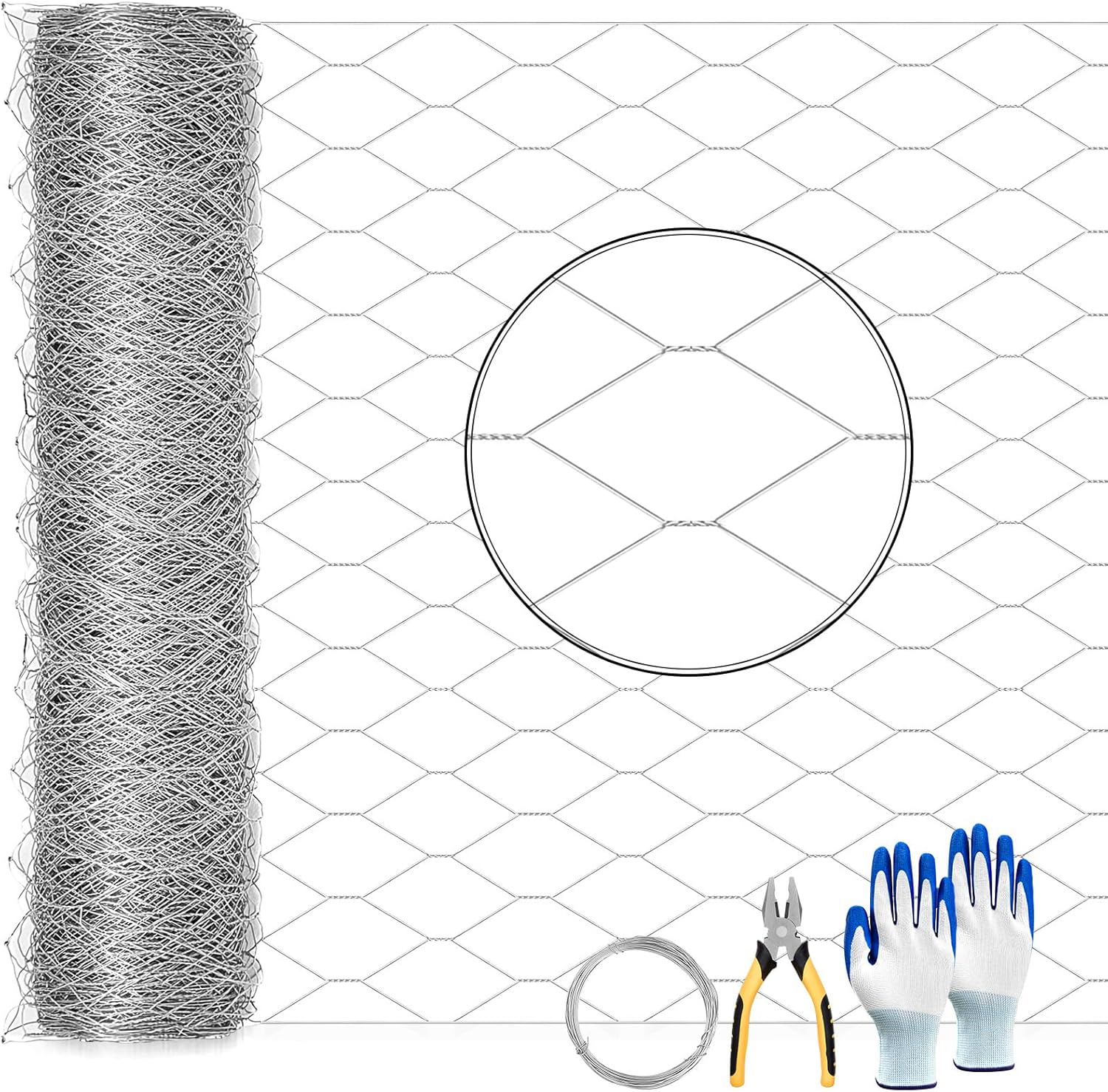 Amazon.com : Therwen 4 x 150 ft Hardware Cloth Chicken Wire Fence 20 ...