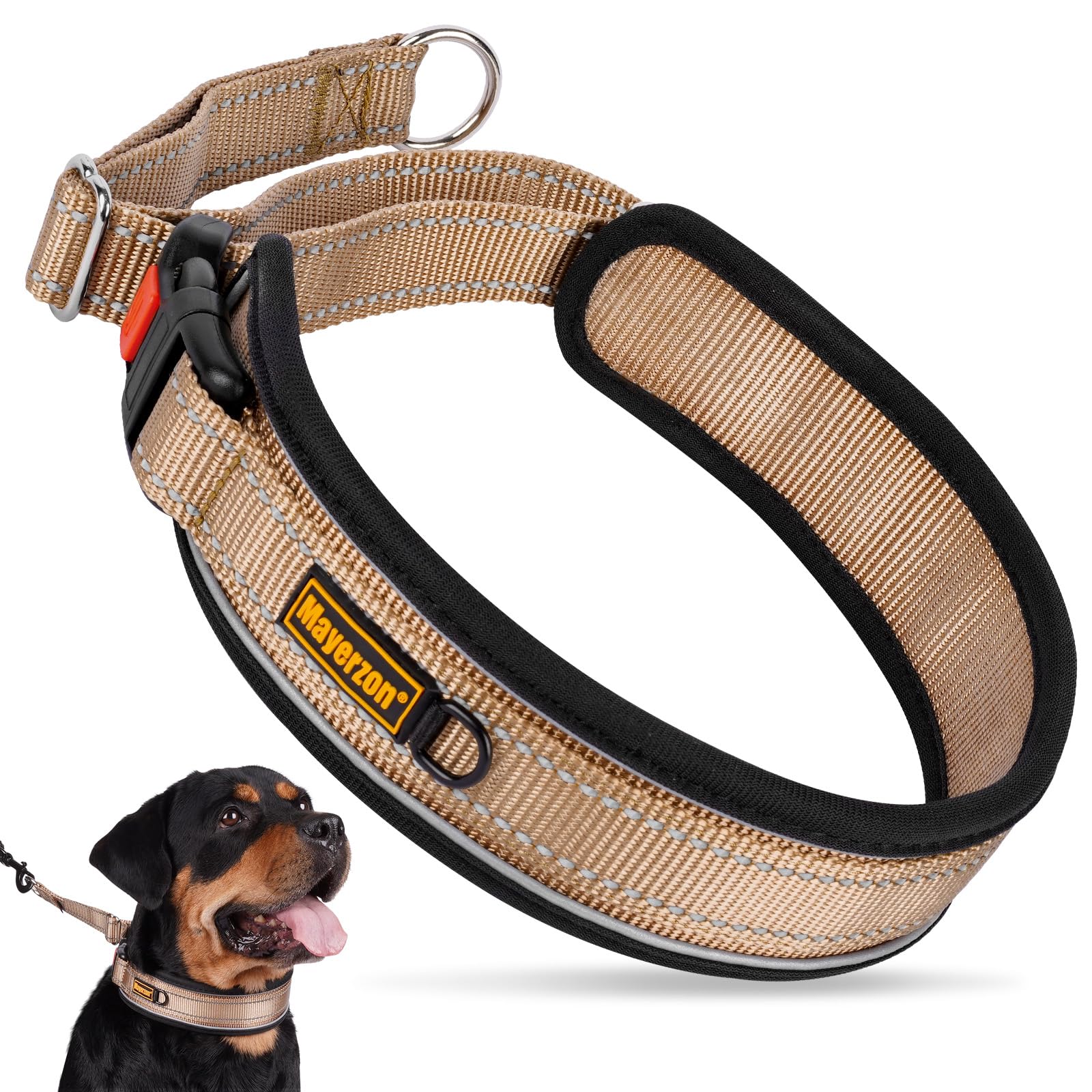 Amazon.com: Mayerzon Martingale Collar for Large Medium Dogs, 2 Inch ...
