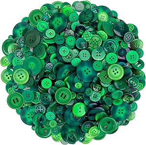 Amazon.com: Greentime 350-400 Pcs Buttons for Crafts Assorted Size for ...