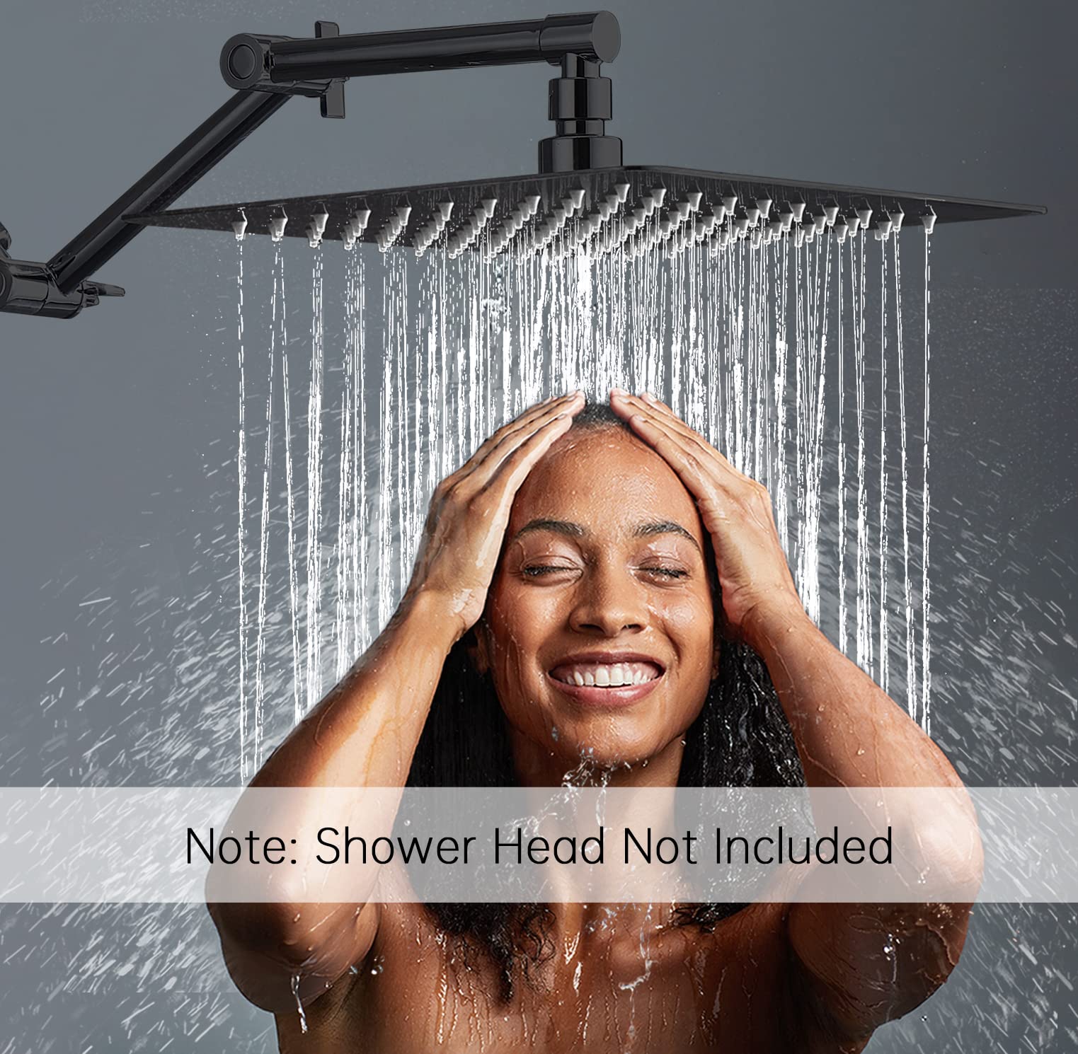 Snapklik.com : G-Promise 13 Inch Shower Head Extension Arm, Solid Brass ...