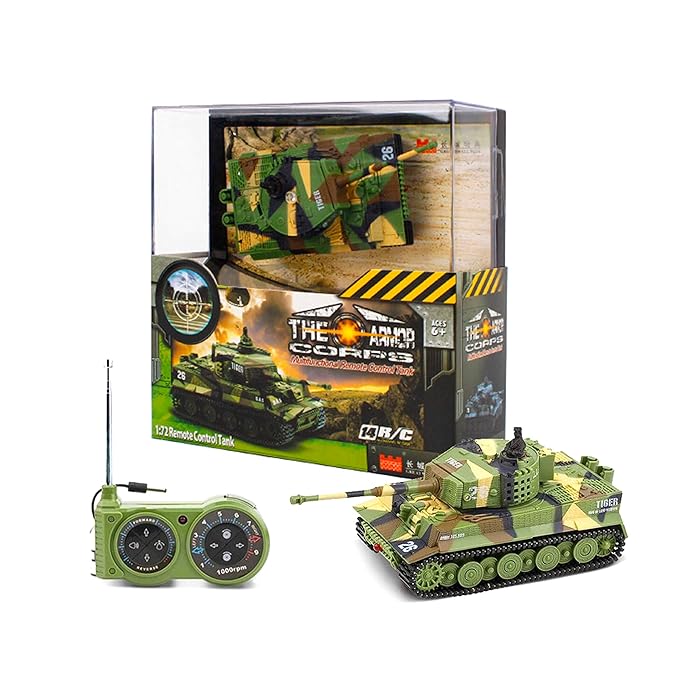 Buy Remote Control Mini Tank,Rechargeable German Tiger RC with Sound ...