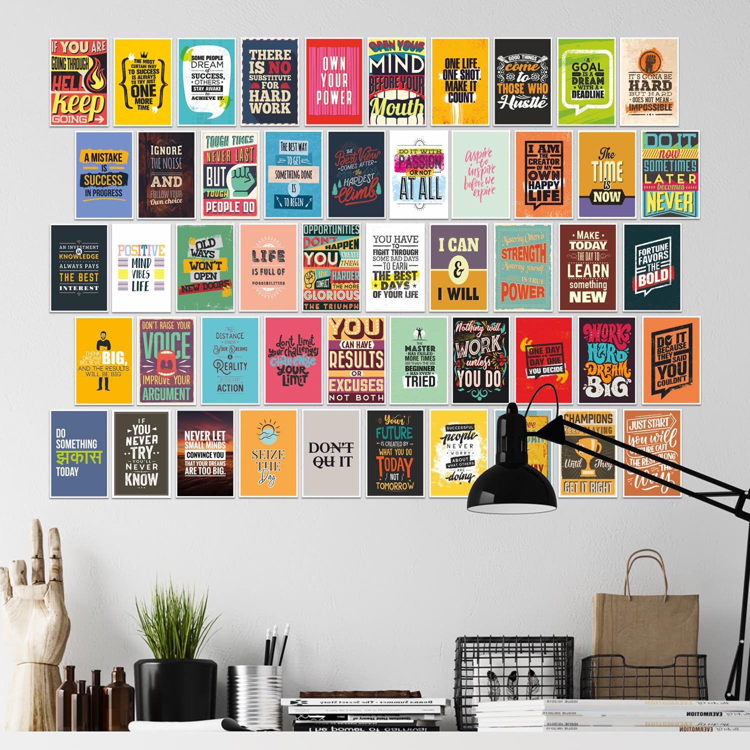 PAPER PLANE DESIGN Inspirational Motivational Quotes Wall Abstract ...